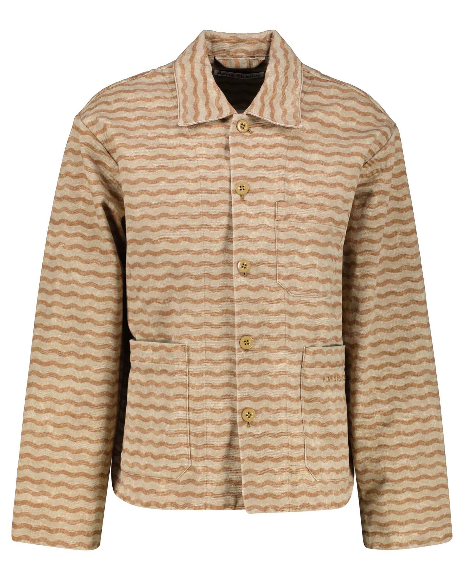 Herren Jeansjacke OKEY WAVE PRINT