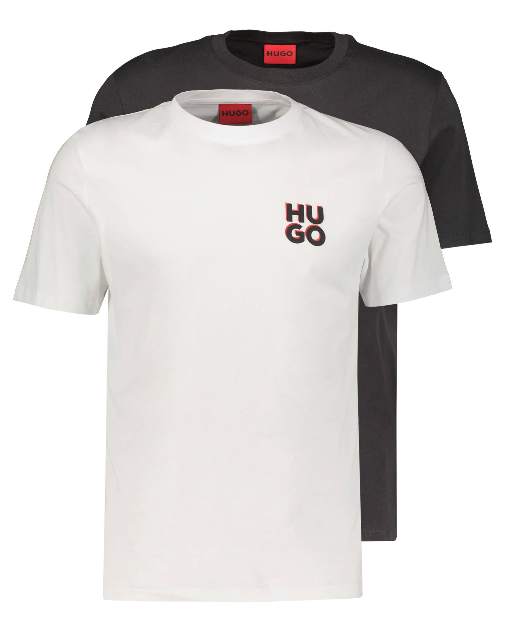 HUGO Herren T-Shirt 2er Pack DIMENTO in Schwarz kaufen | engelhorn