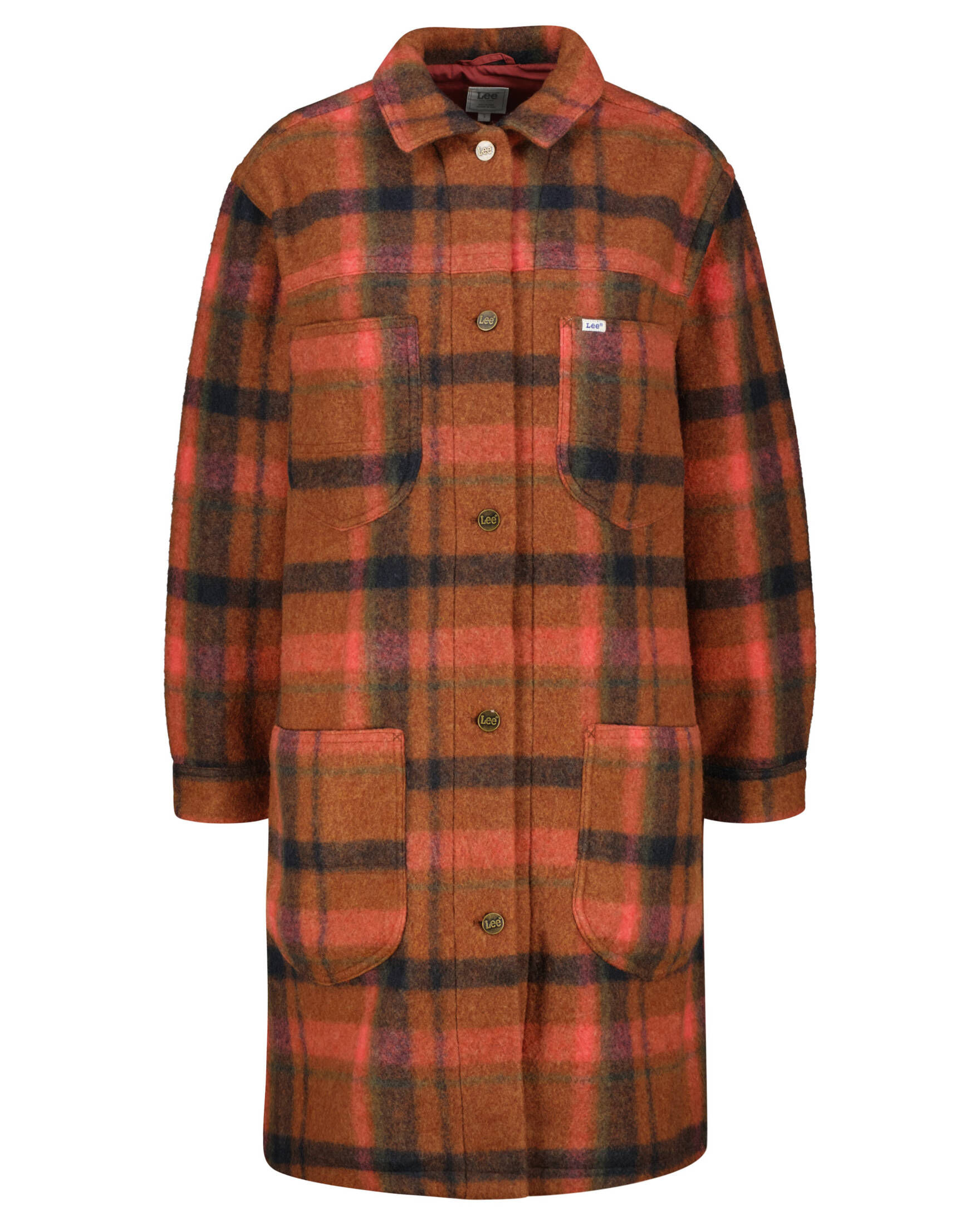Damen Mantel ELONGATED CHORE COAT RUSSETT