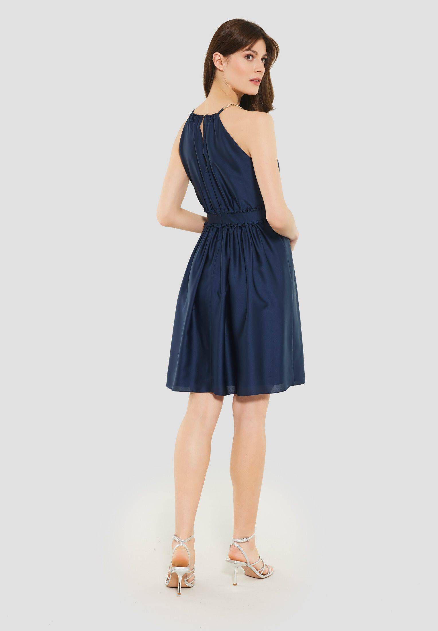Swing Damen Cocktailkleid aus Satin in blau kaufen | engelhorn