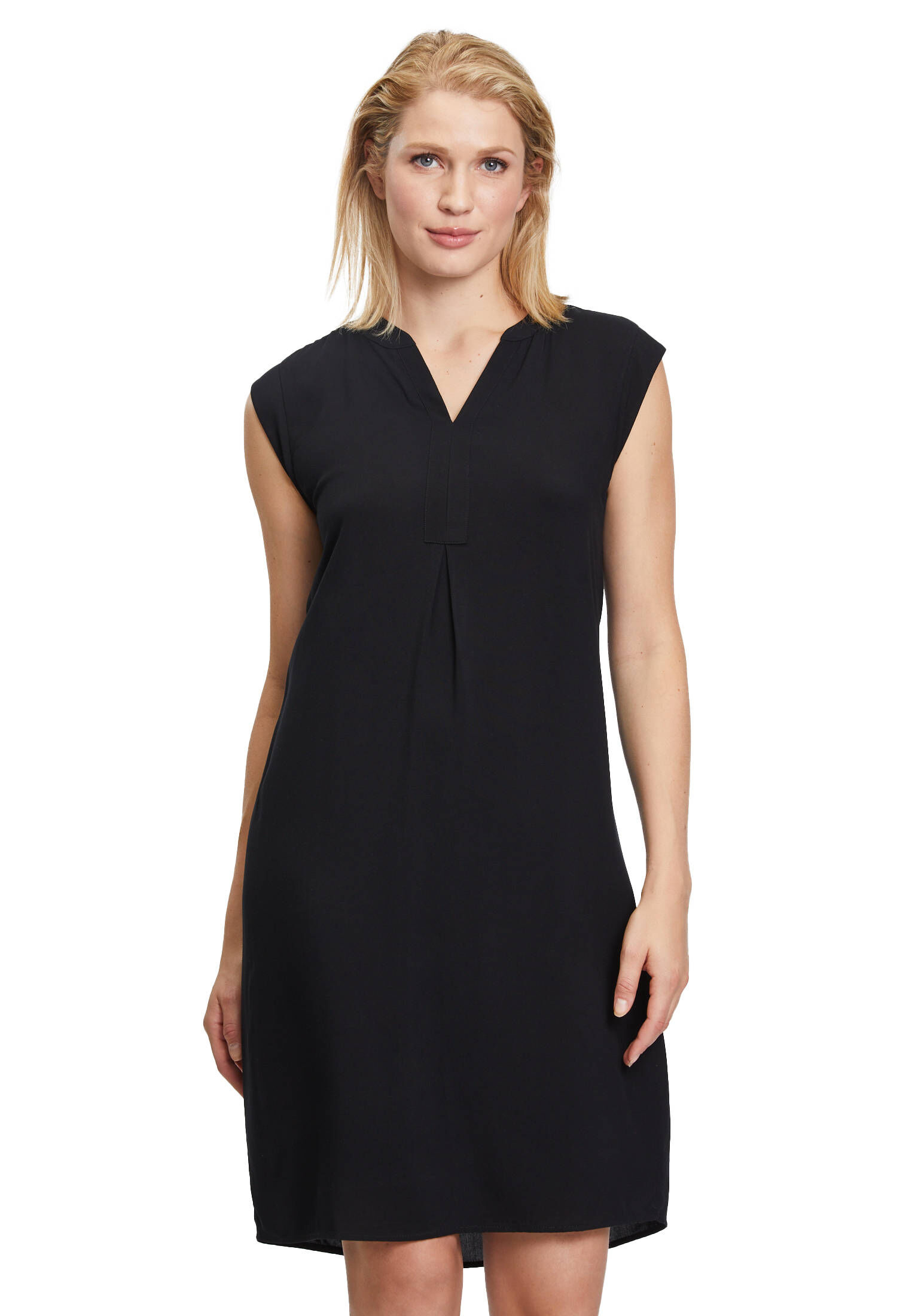Damen Basic-Kleid unifarben
