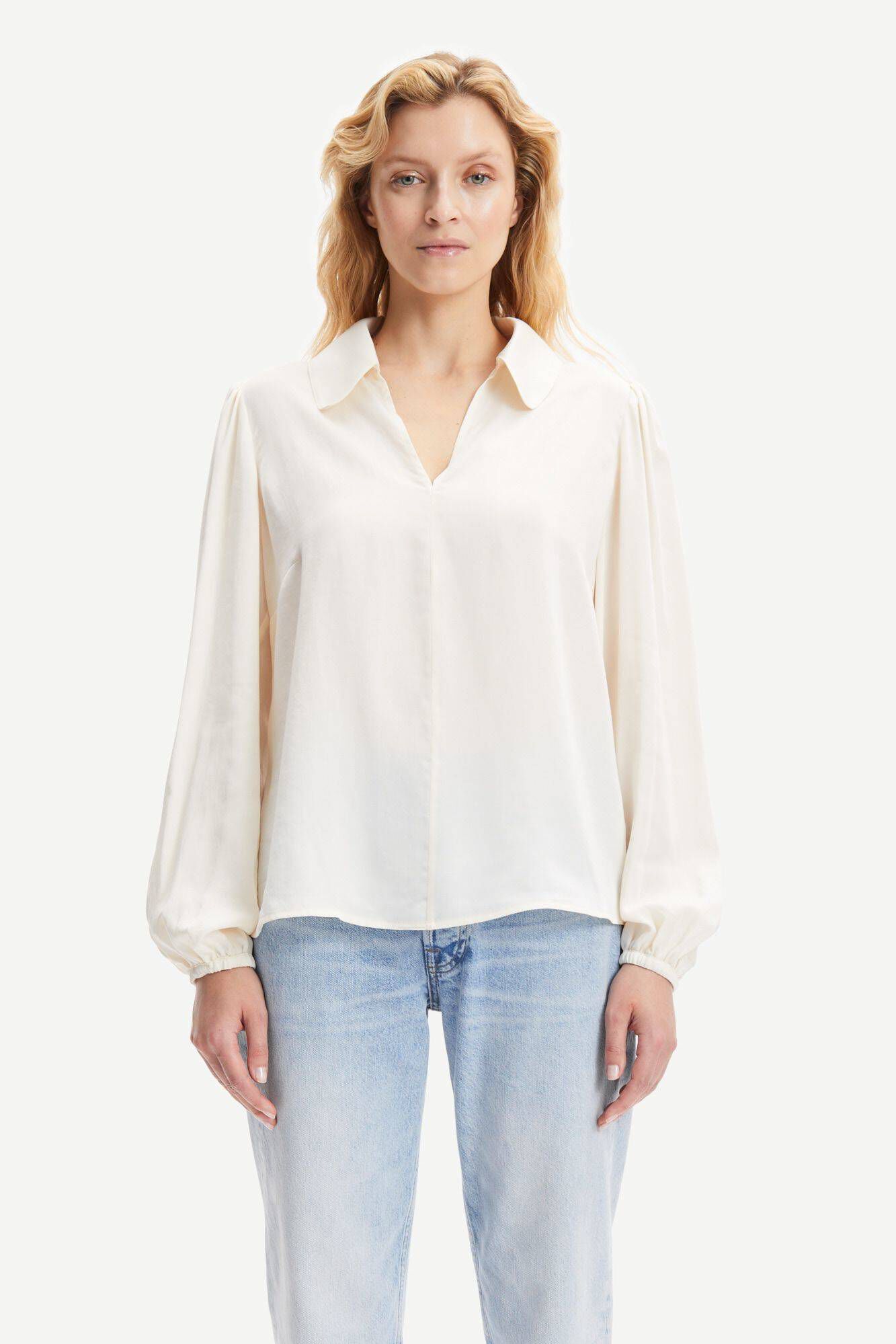 Samsoe Samsoe Damen Bluse MARGOT BLOUSE Langarm in weiß kaufen | engelhorn