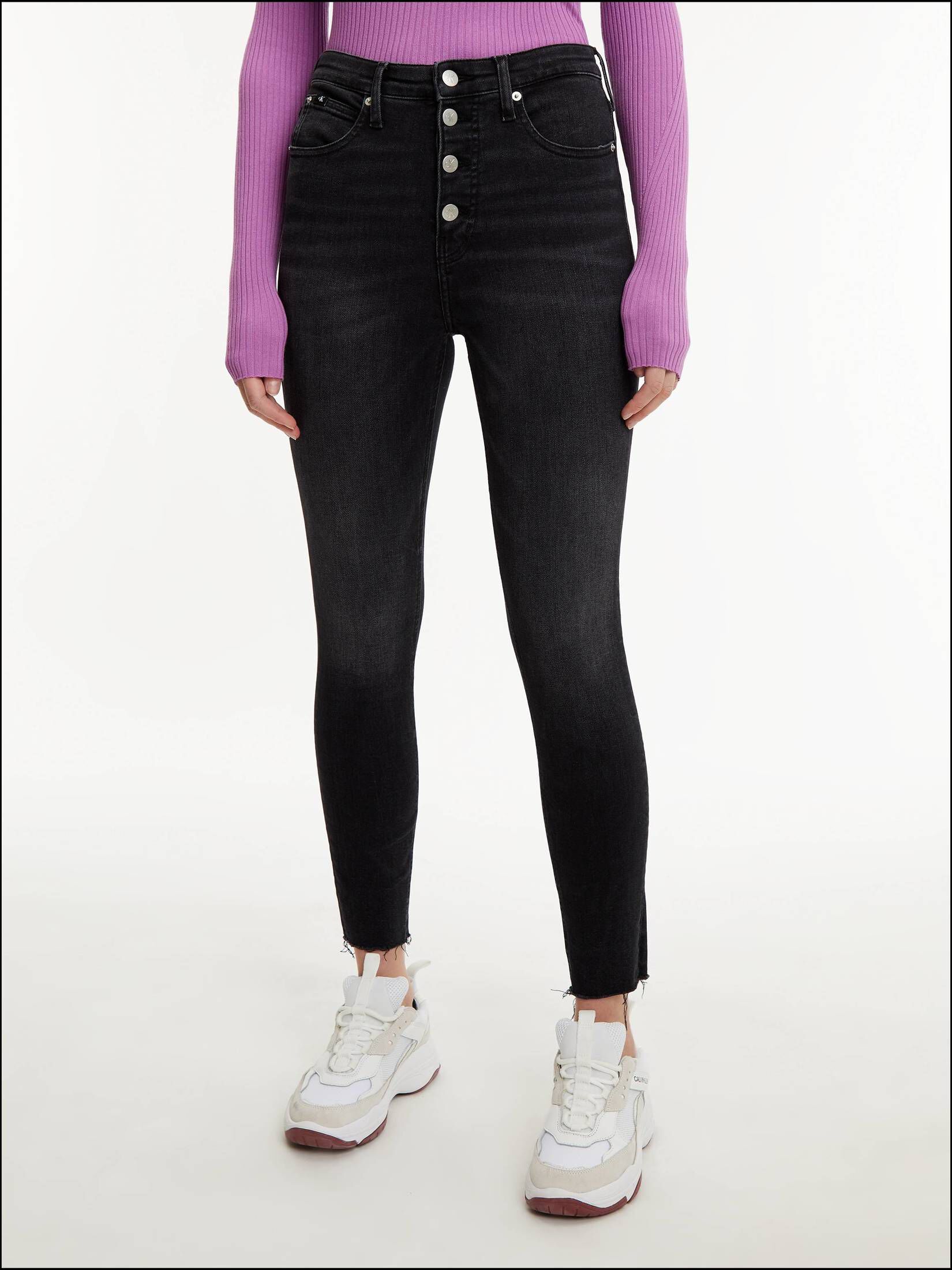 Damen Jeans Super Skinny High Rise verkürzt