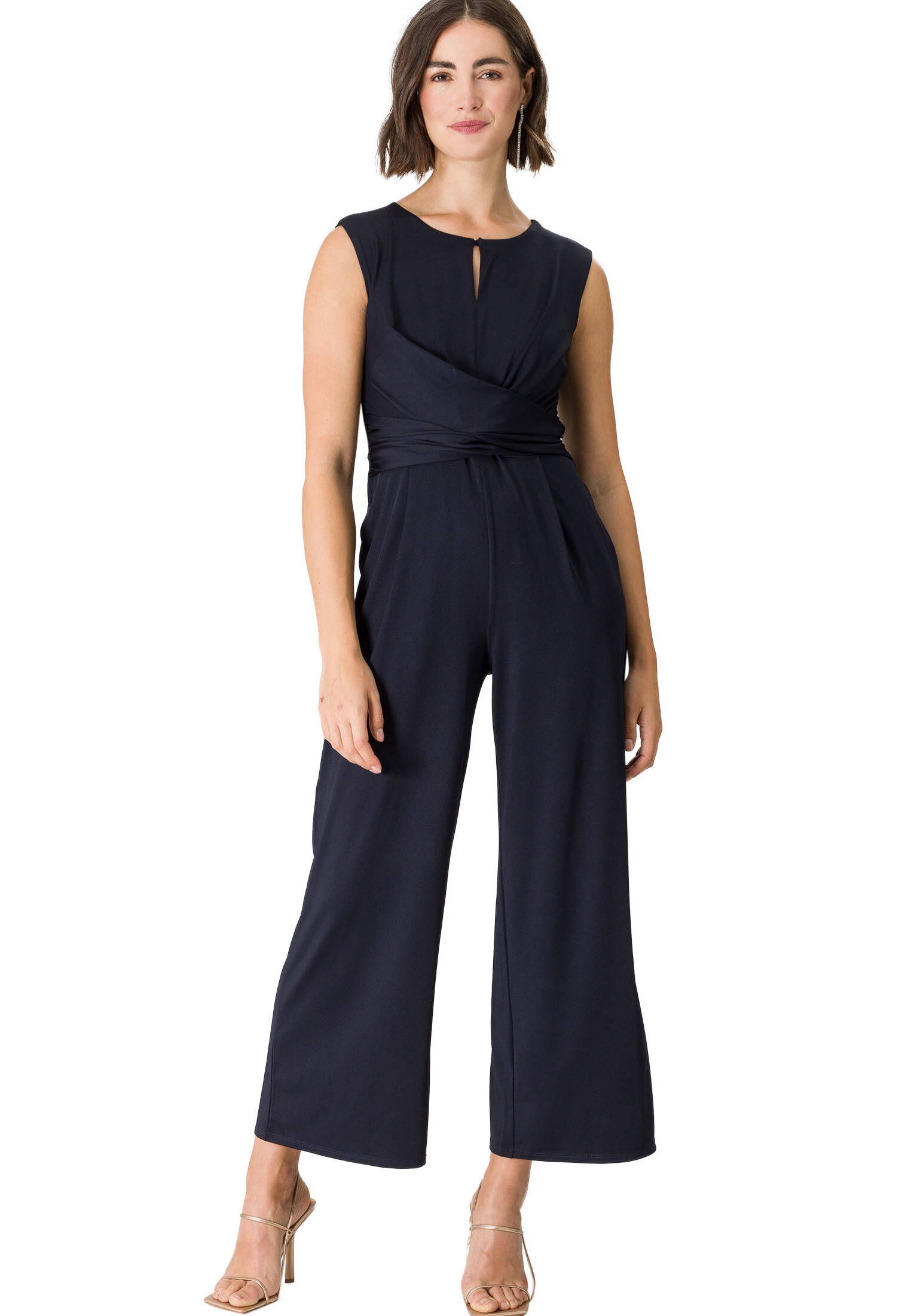 zero Damen Jumpsuit mit Raffung in Blau kaufen | engelhorn