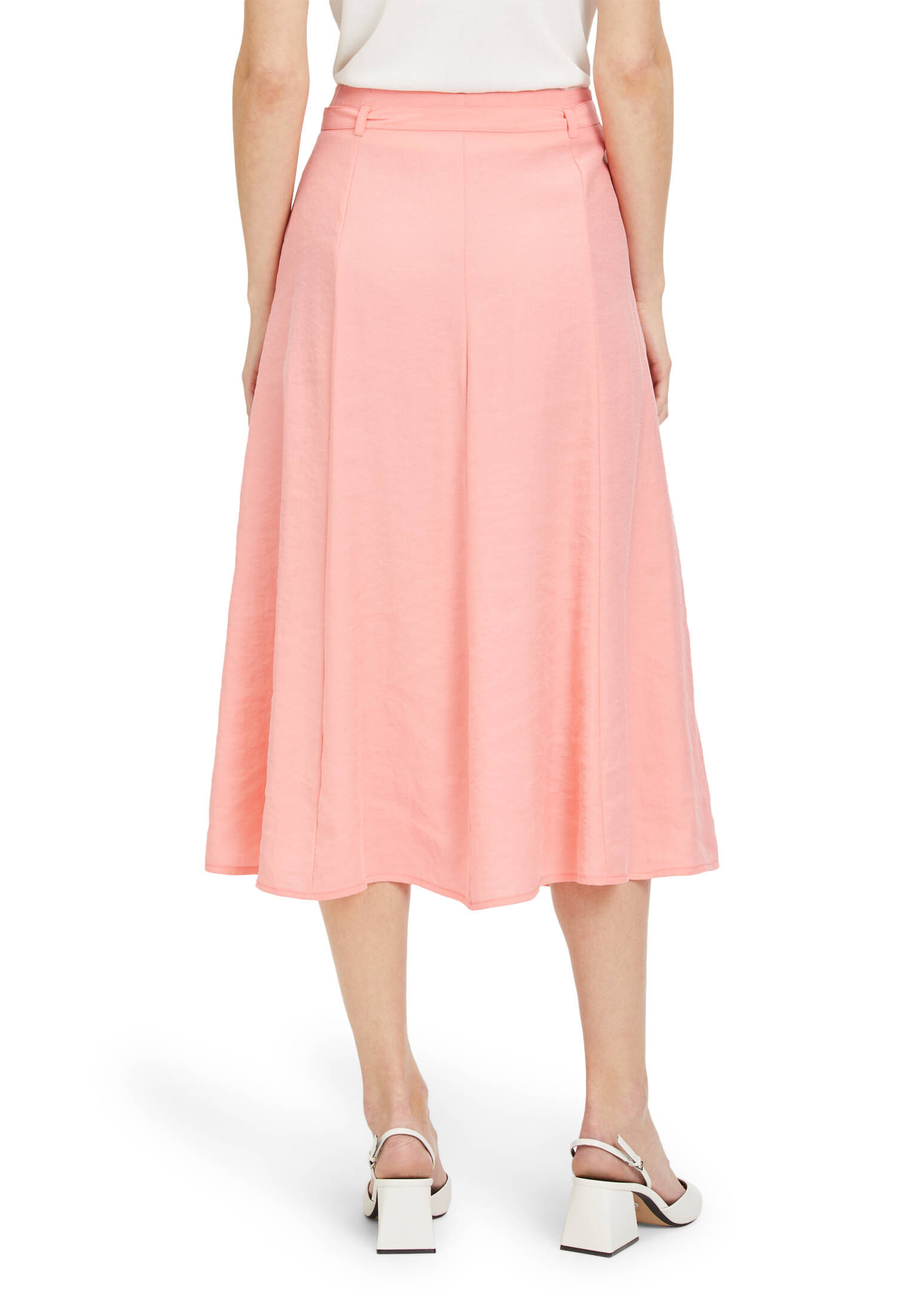 Damen A-Linien-Rock mit Bindegürtel