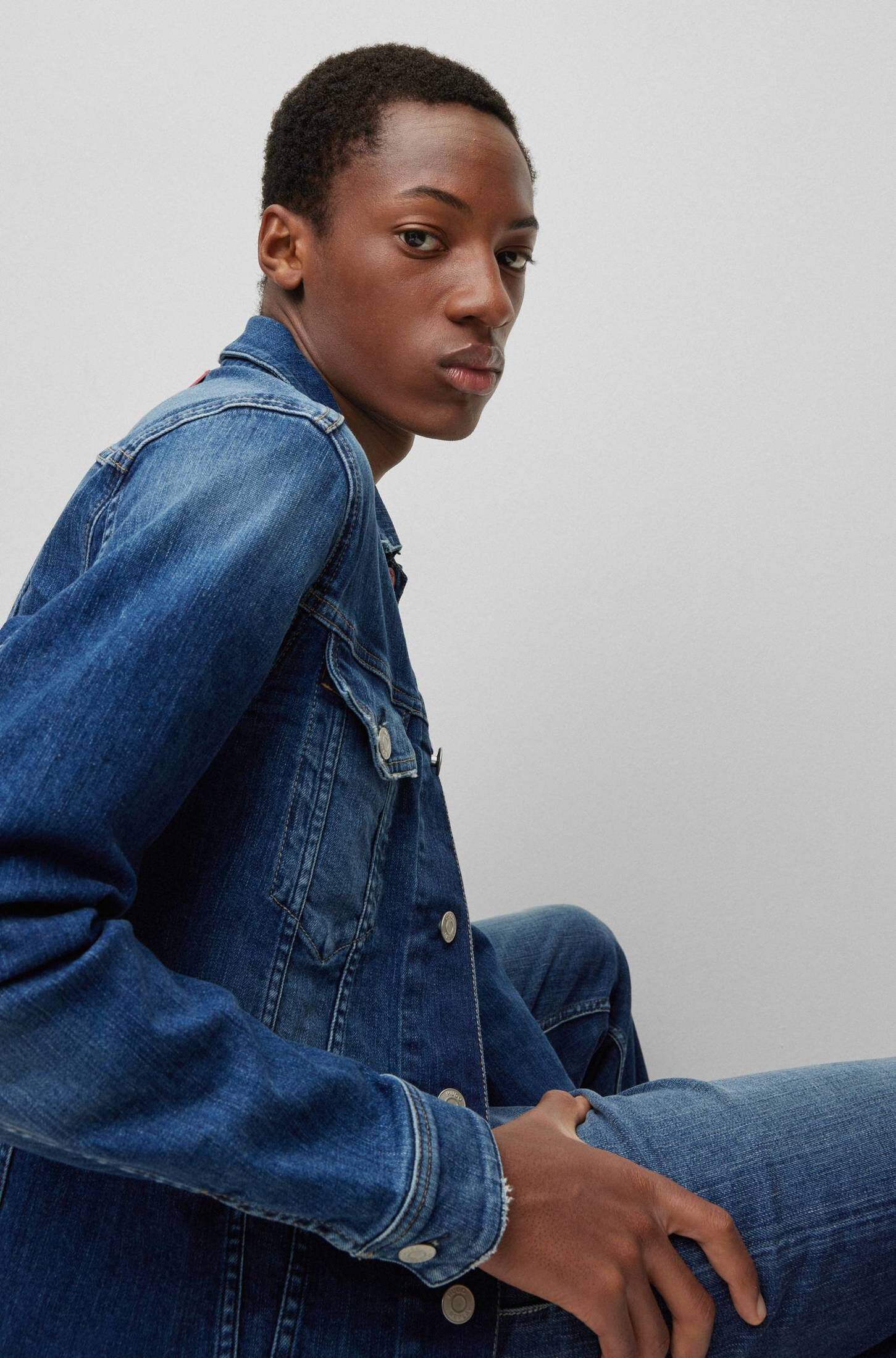 Herren Jeansjacke GROVERJ_HM842 HUGO x REPLAY