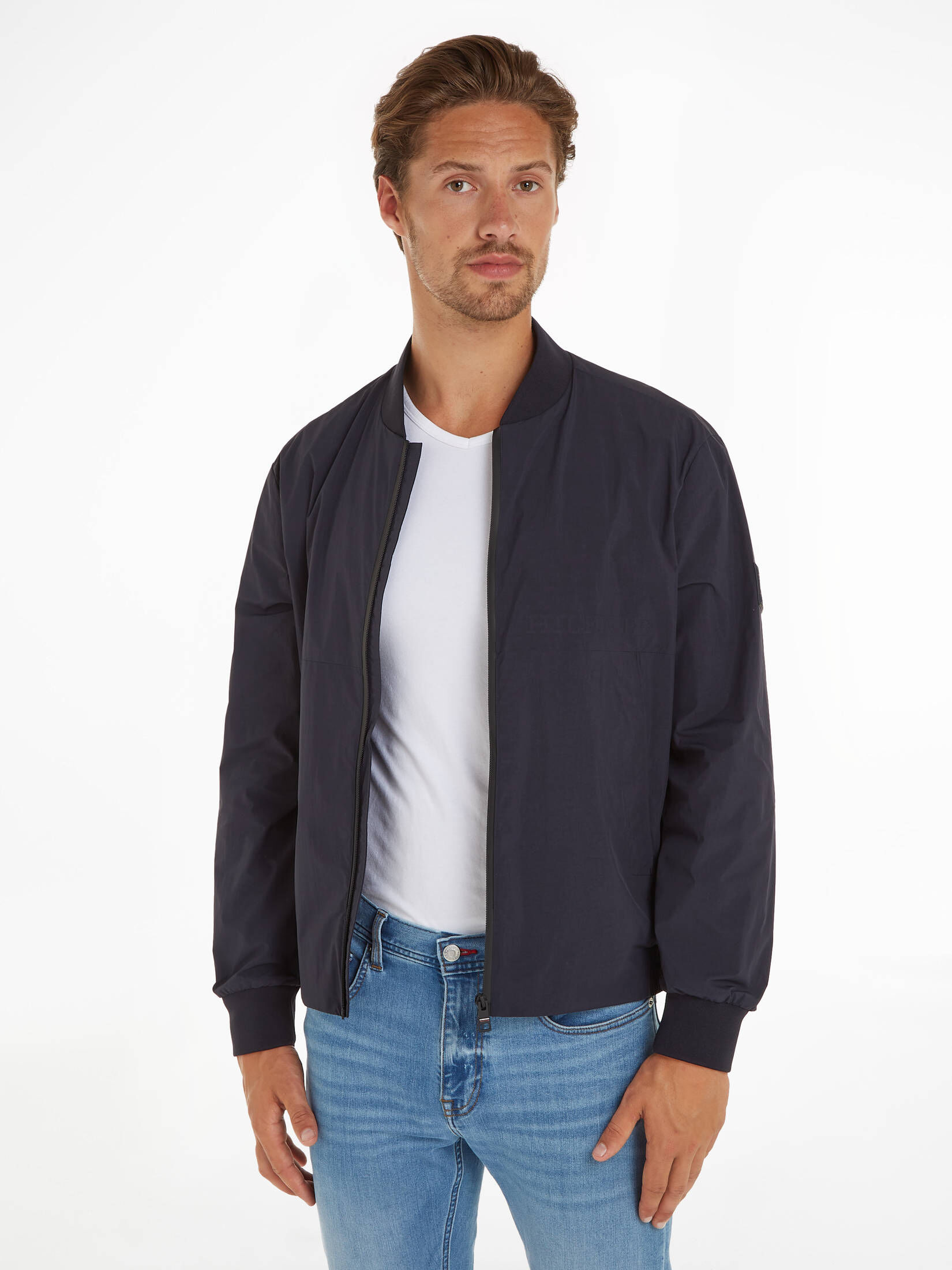 Tommy Hilfiger Herren Bomberjacke PORTLAND BOMBER in blau kaufen ...