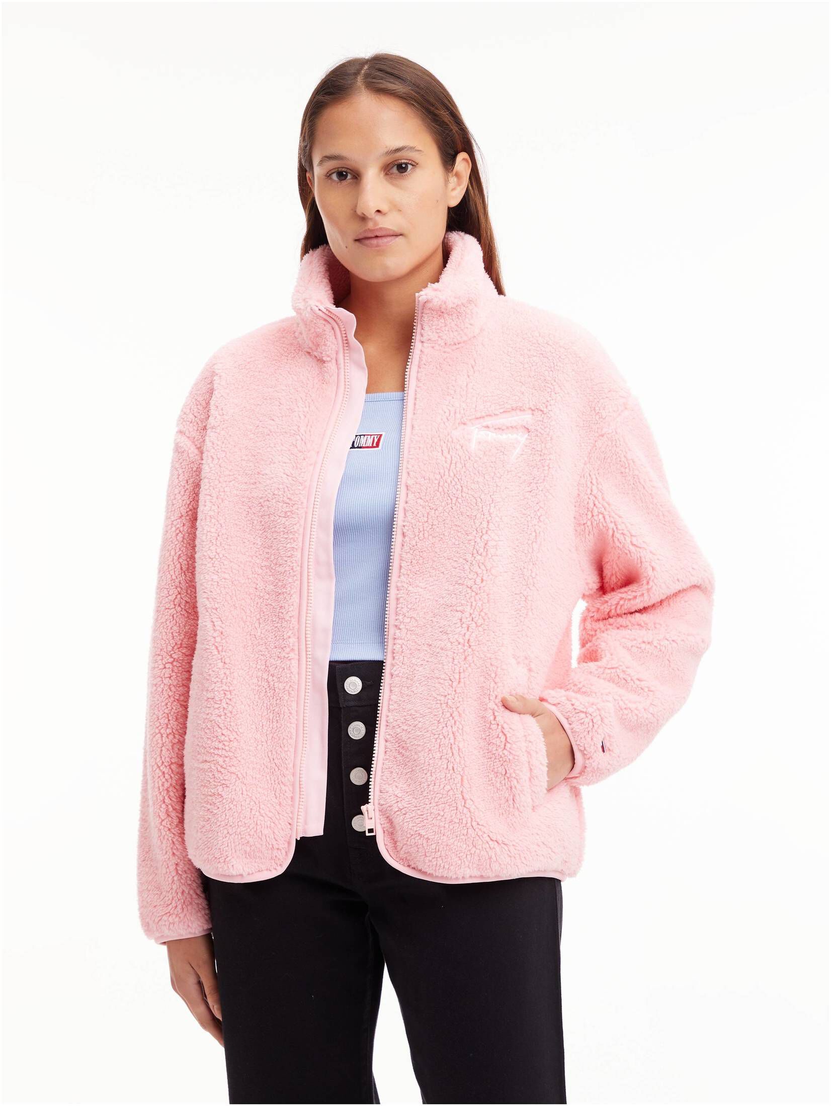 Damen Teddy-Fleecejacke