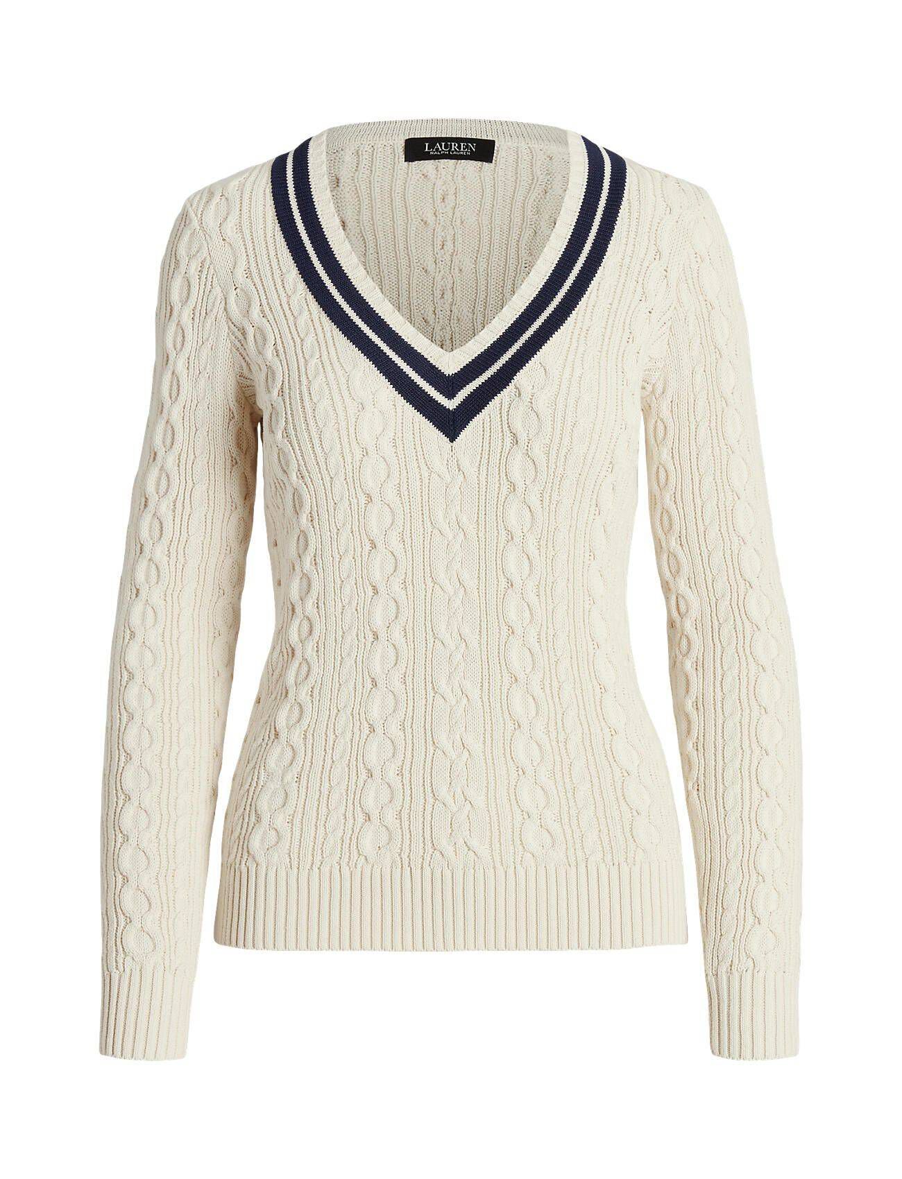 Damen Strickpullover mit Zopfmuster