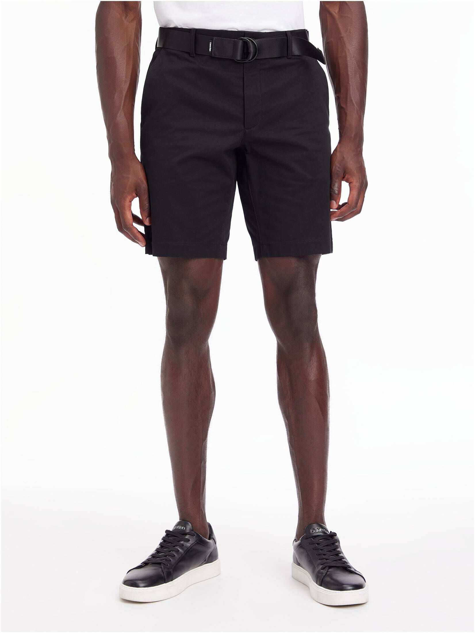 Calvin Klein Herren Shorts MODERN TWILL SLIM SHORT BELT in schwarz ...
