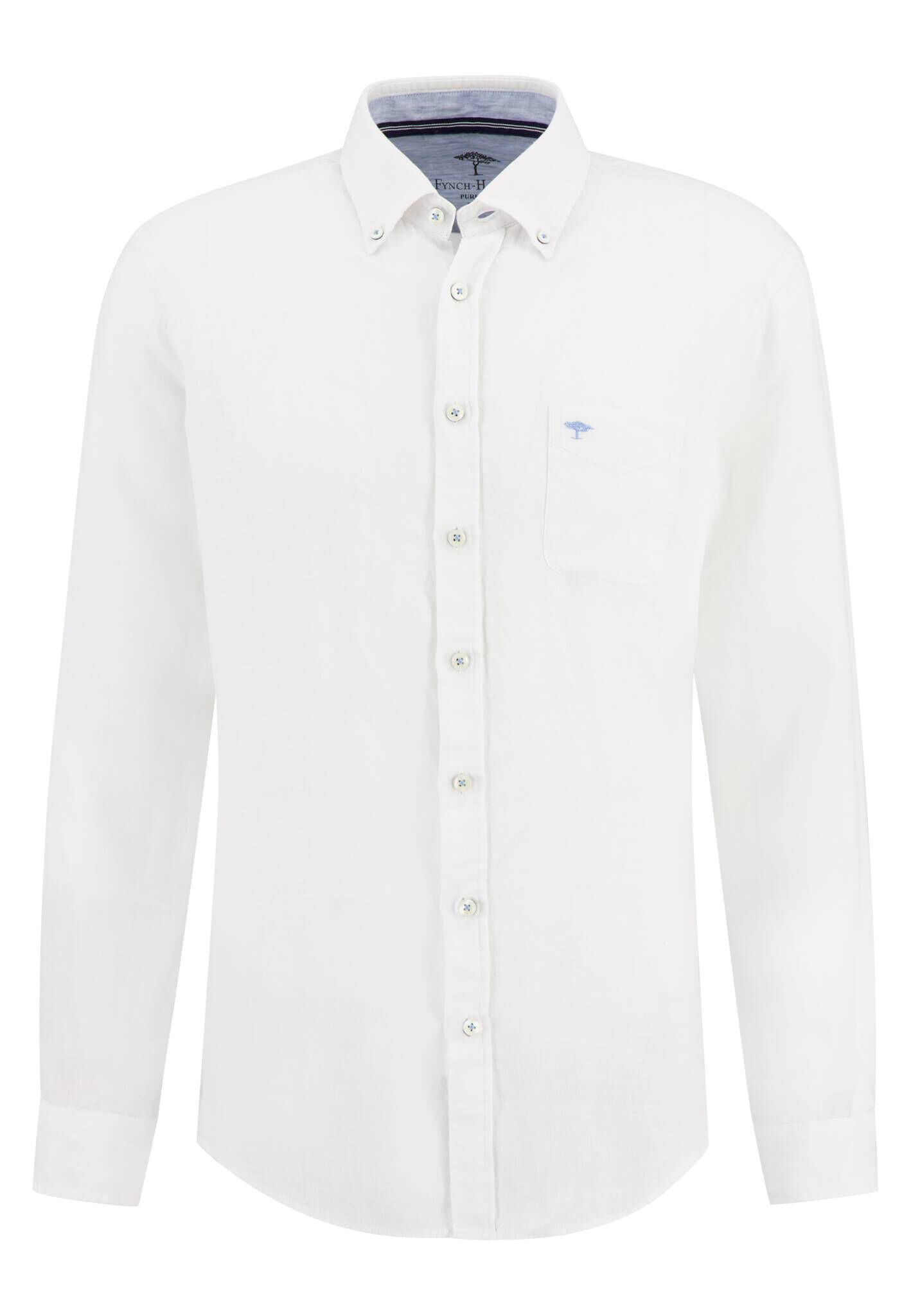 Fynch-Hatton Herren Hemd Casual Fit Langarm in weiß kaufen | engelhorn