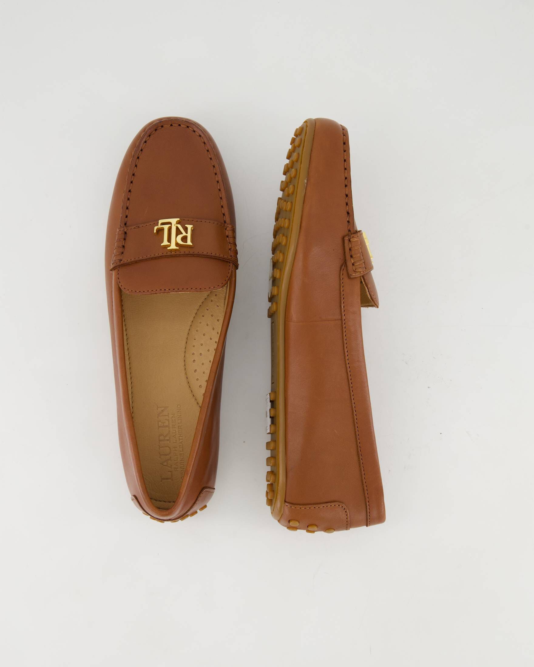 Lauren Ralph Lauren Damen Loafer aus Leder in braun kaufen | engelhorn
