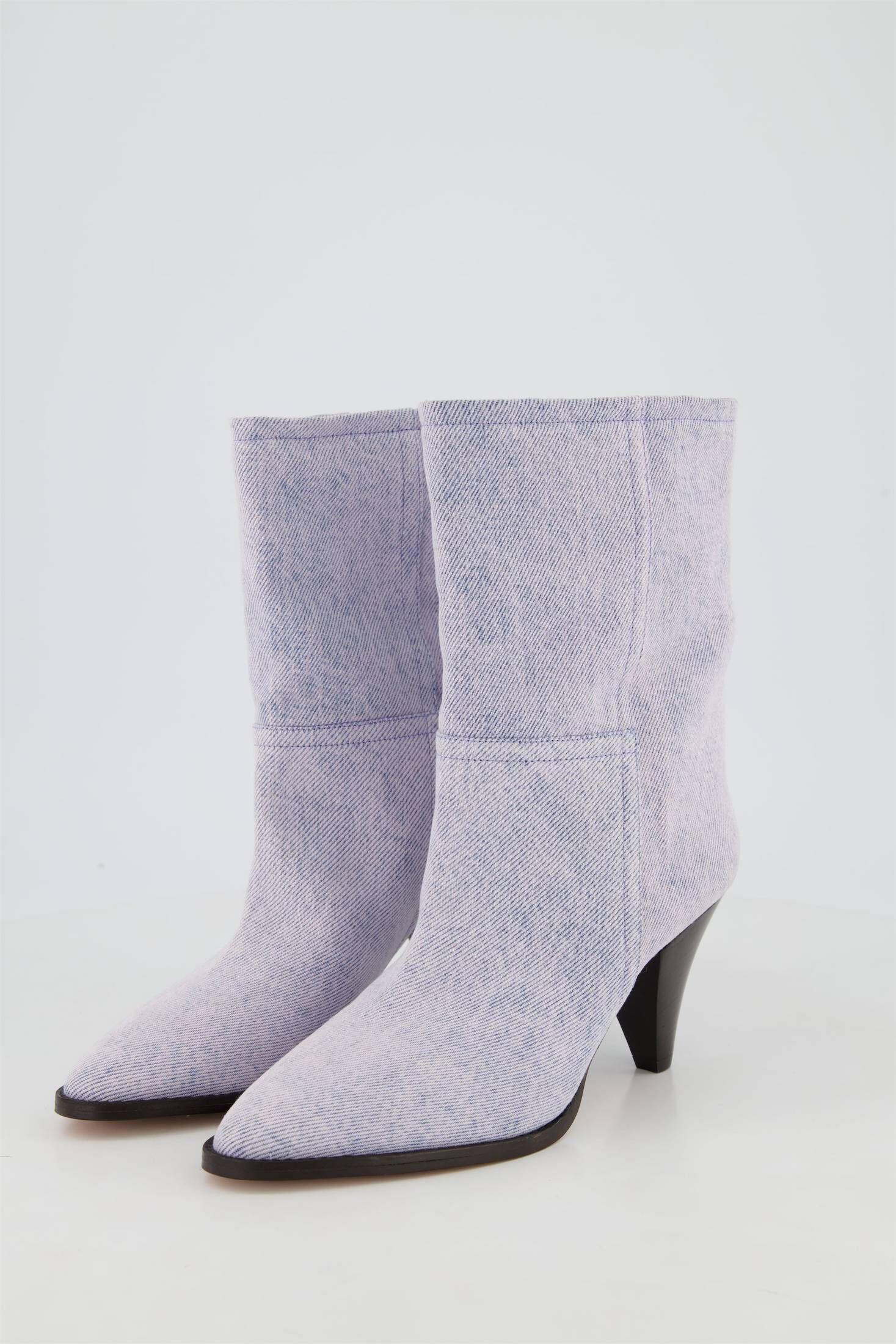 Isabel Marant Damen Stiefeletten ROUXA-GB DENIM SLOUCHY in lila kaufen ...