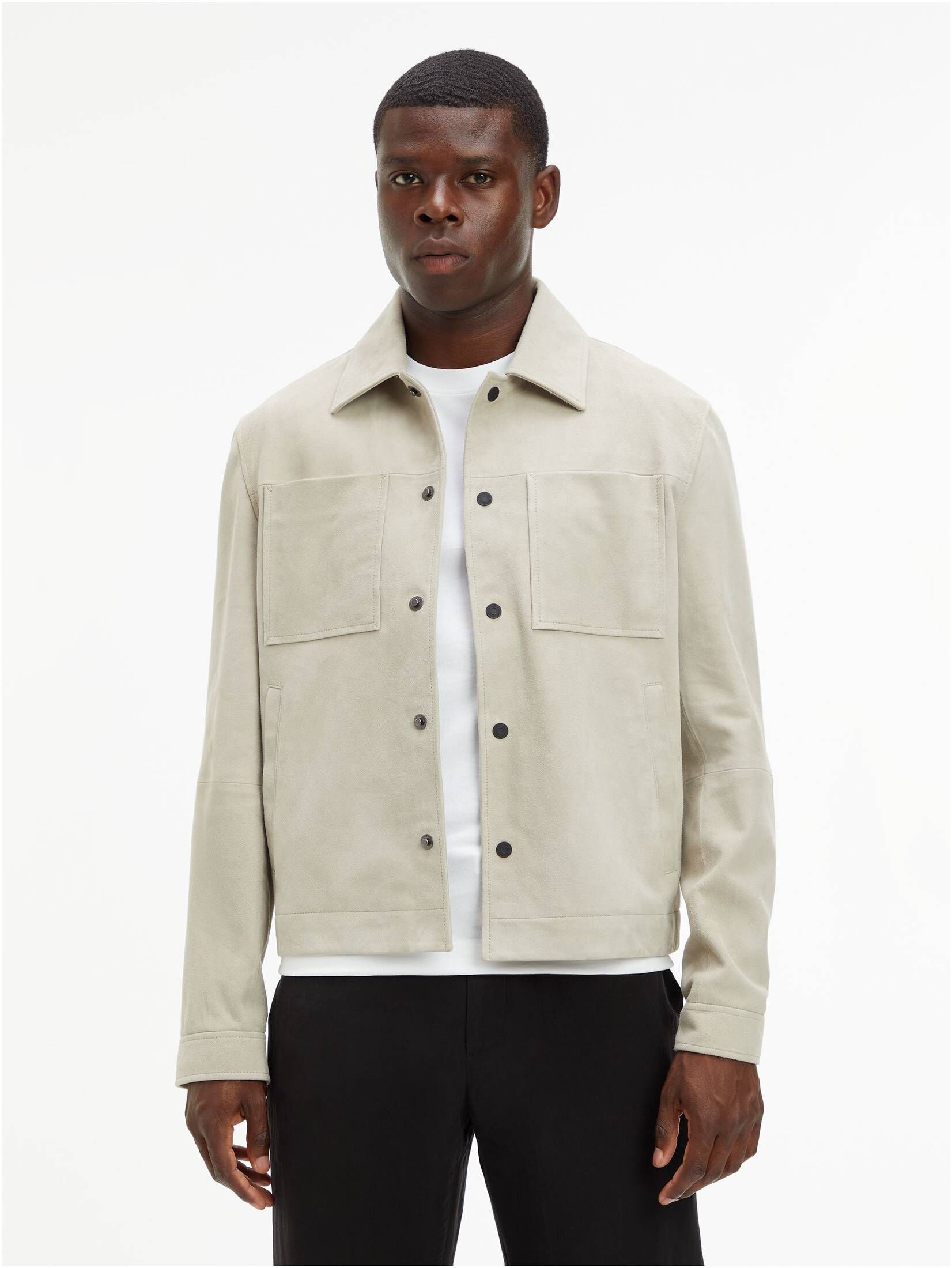 Herren Hemdjacke aus Leder