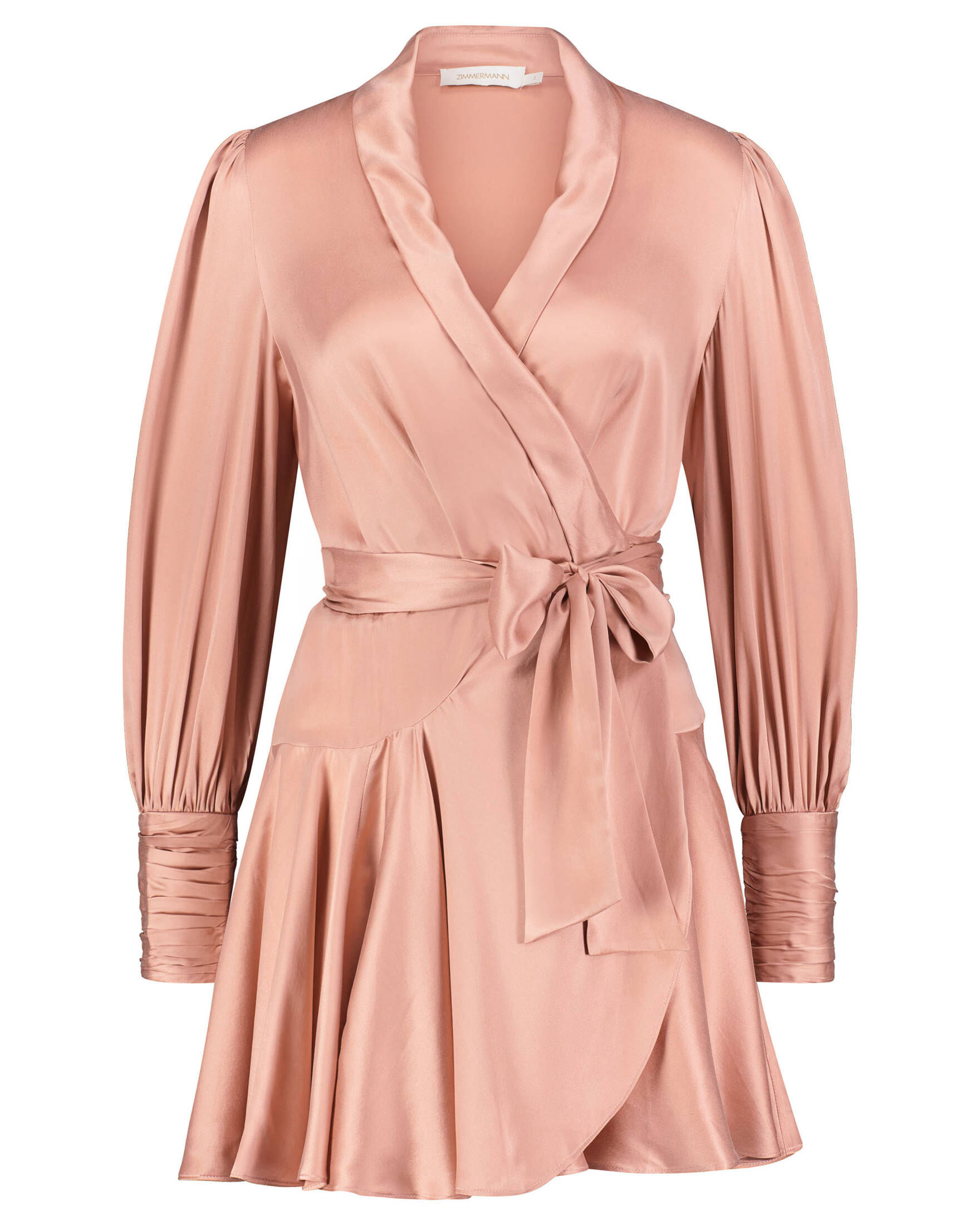 Damen Wickelkleid aus Seide SILK WRAP MINI DRESS