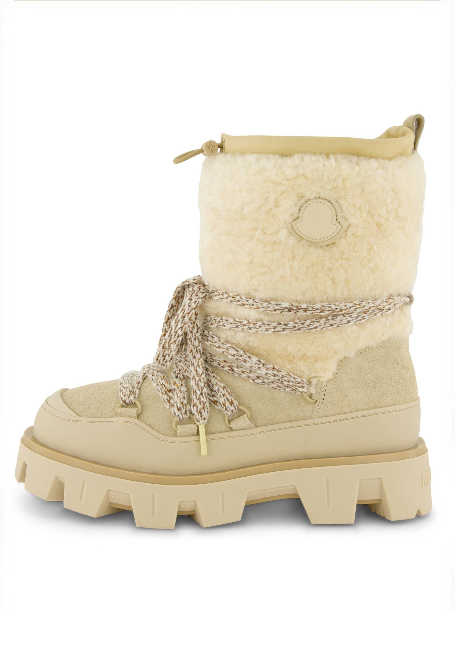 Moncler Damen Stiefeletten PEAK APRES BOOTS aus Leder mit ...