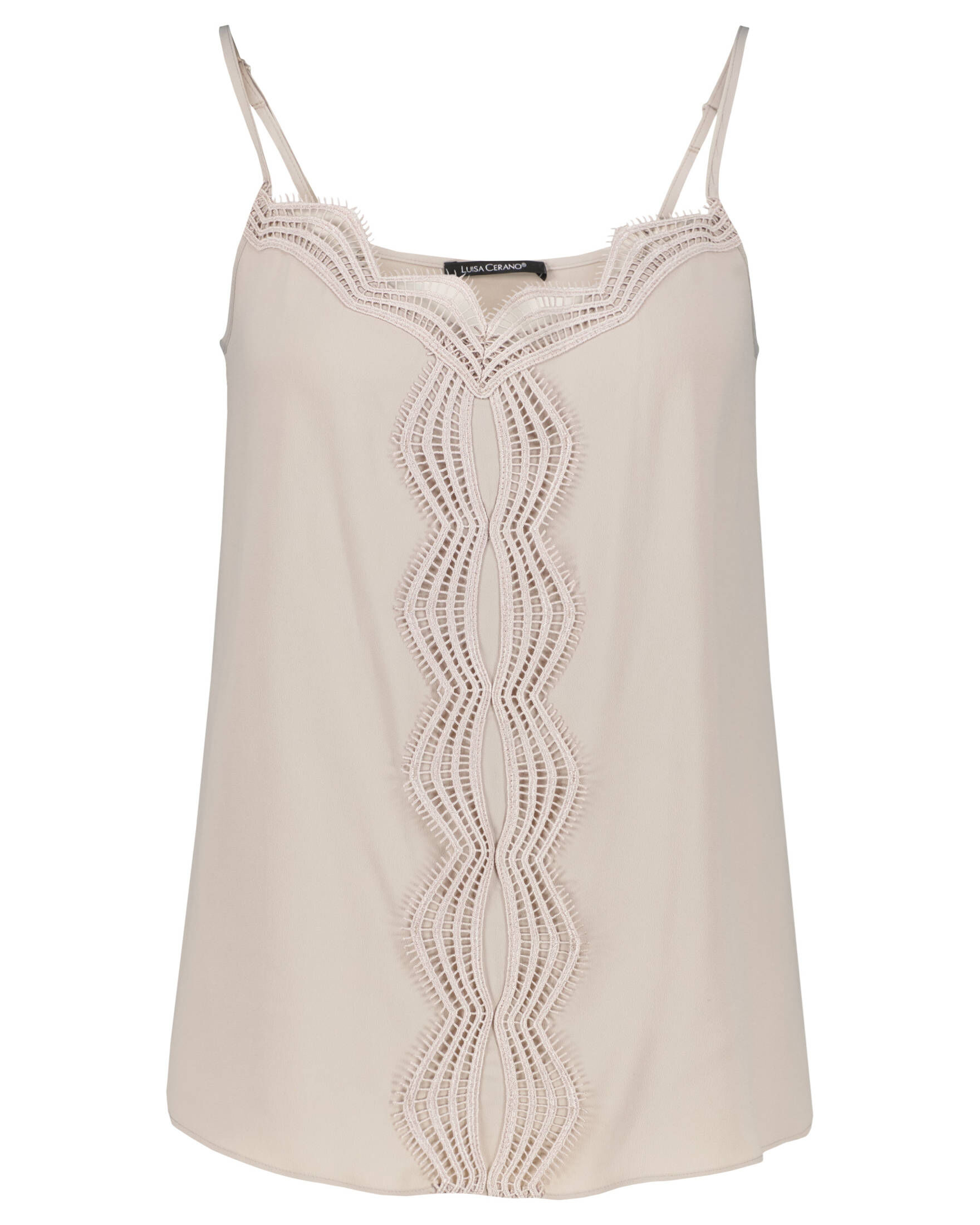 Damen Spitzentop mit Seide