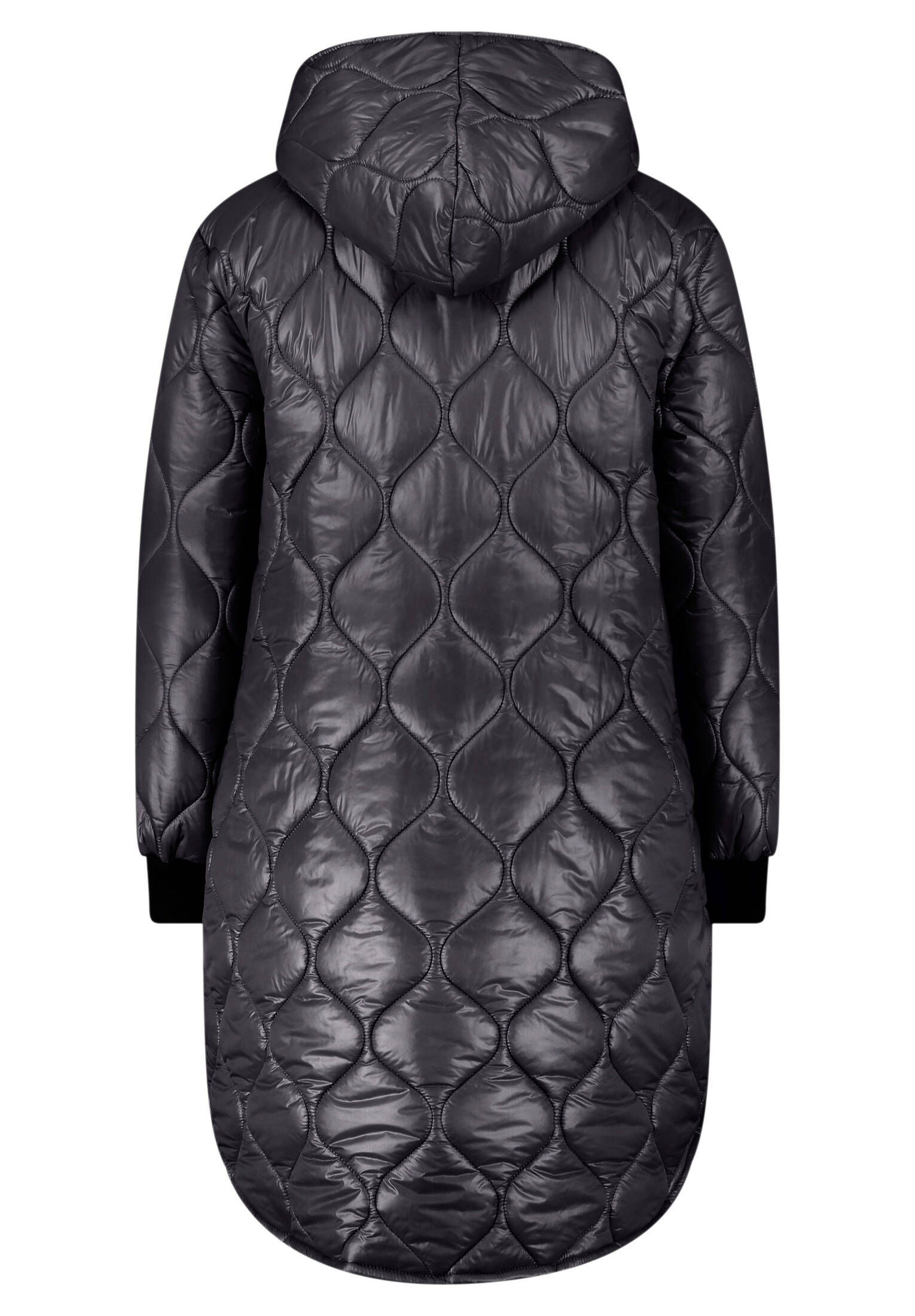 Elegantes Steppjacke Mit Kapuze Fotos