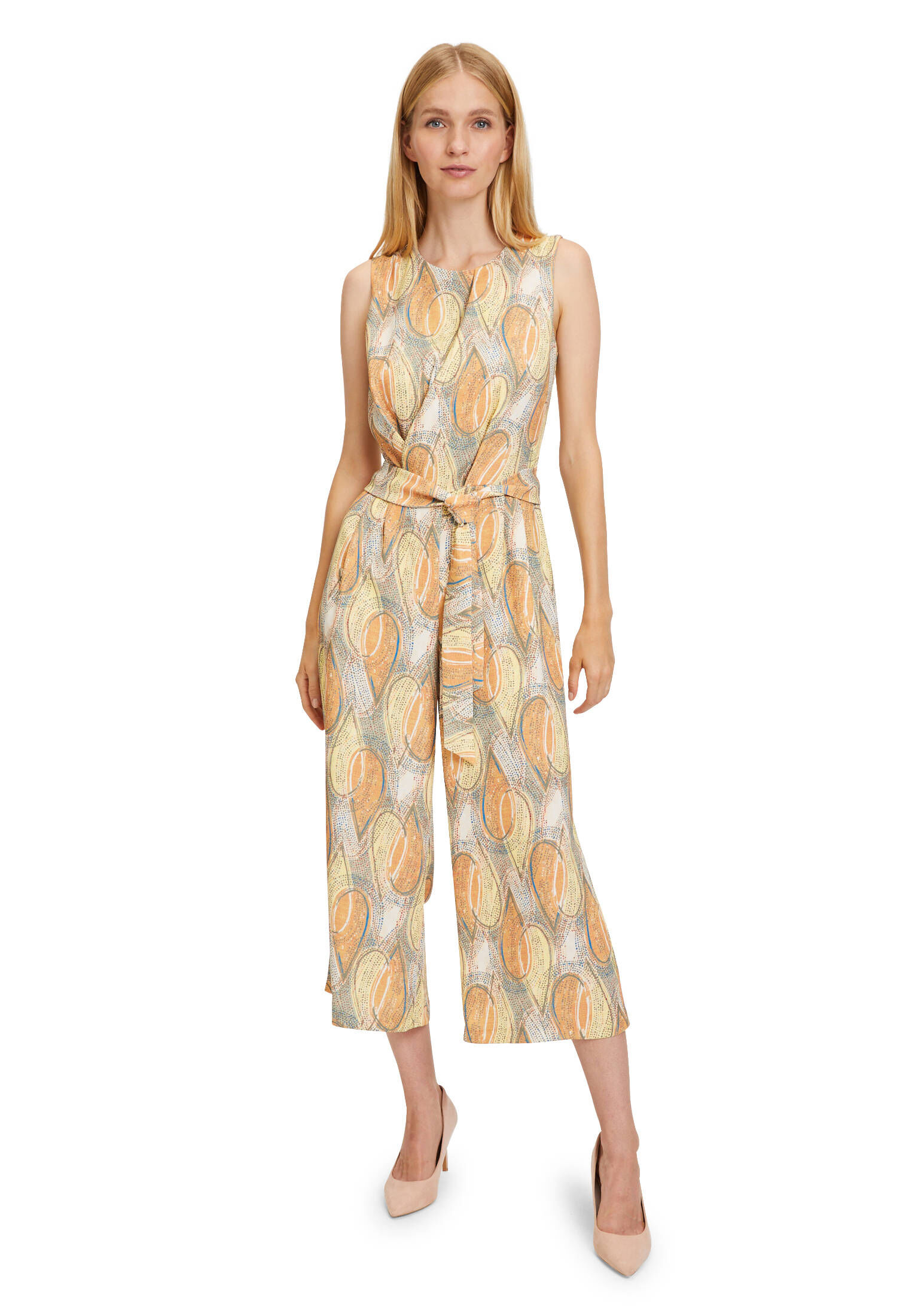 Damen Jumpsuit mit Bindegürtel