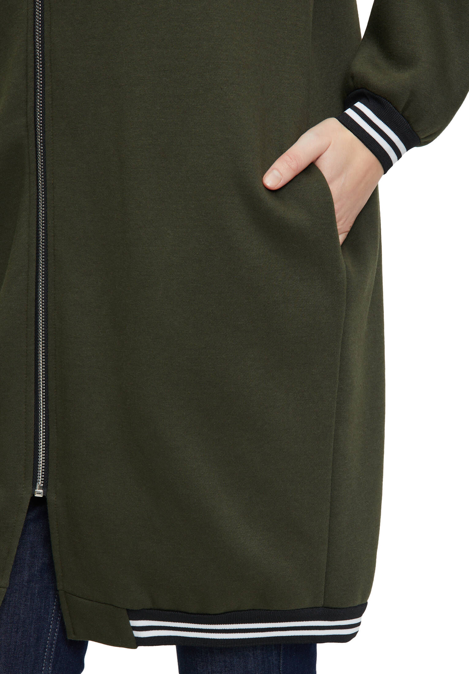 Damen Sweatmantel mit Kapuze Relaxed Fit