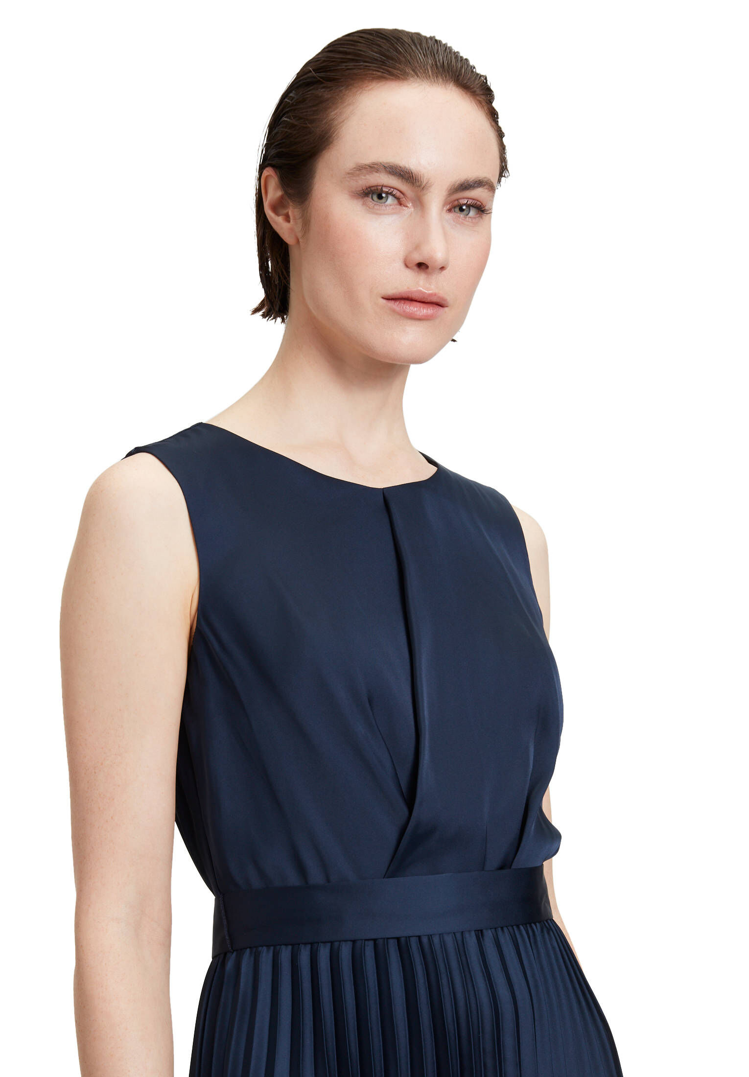 Damen Chiffonkleid mit Plissee