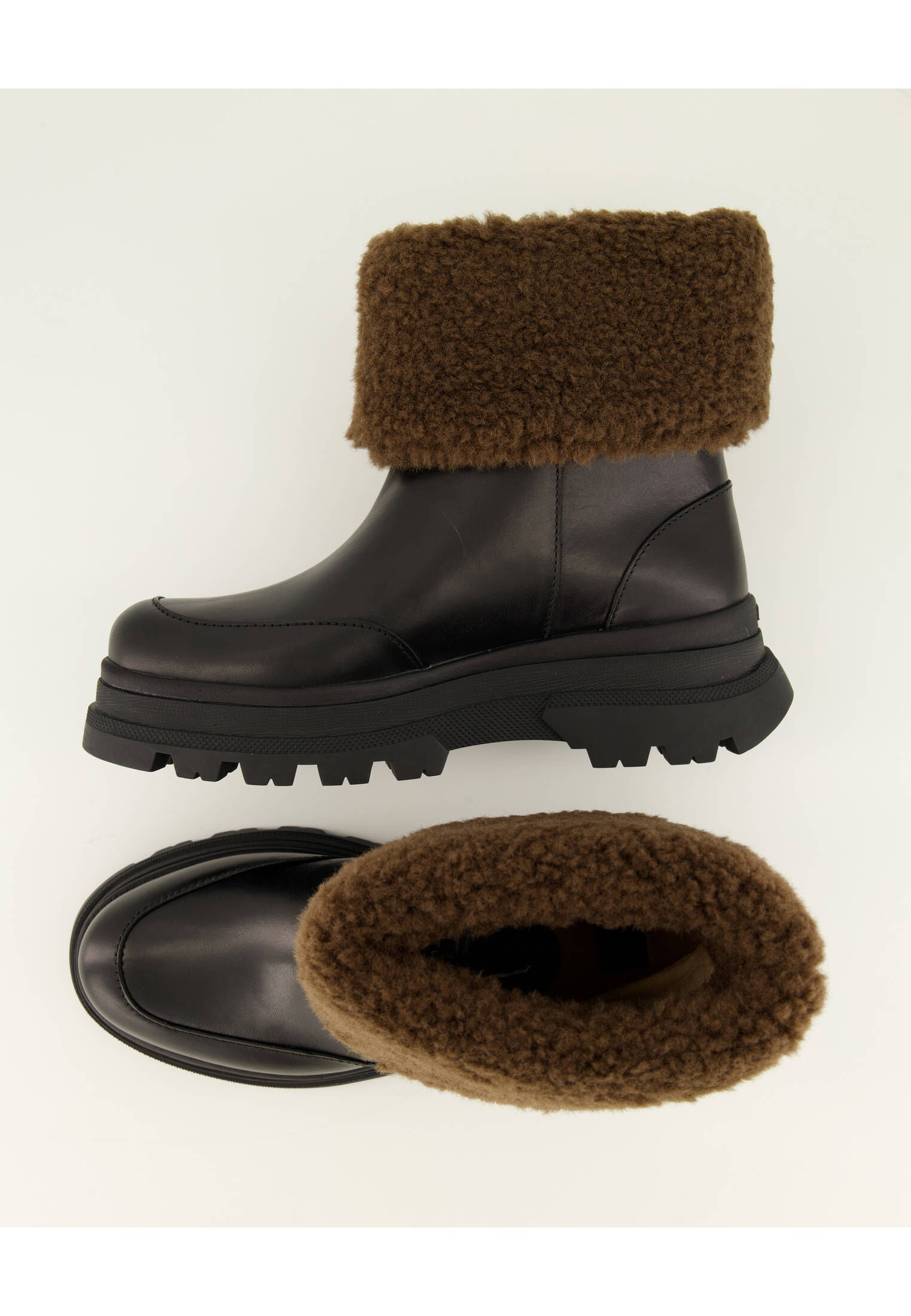 BOSS Damen Boots aus Leder FOSTER_BOOTIE in schwarz kaufen | engelhorn