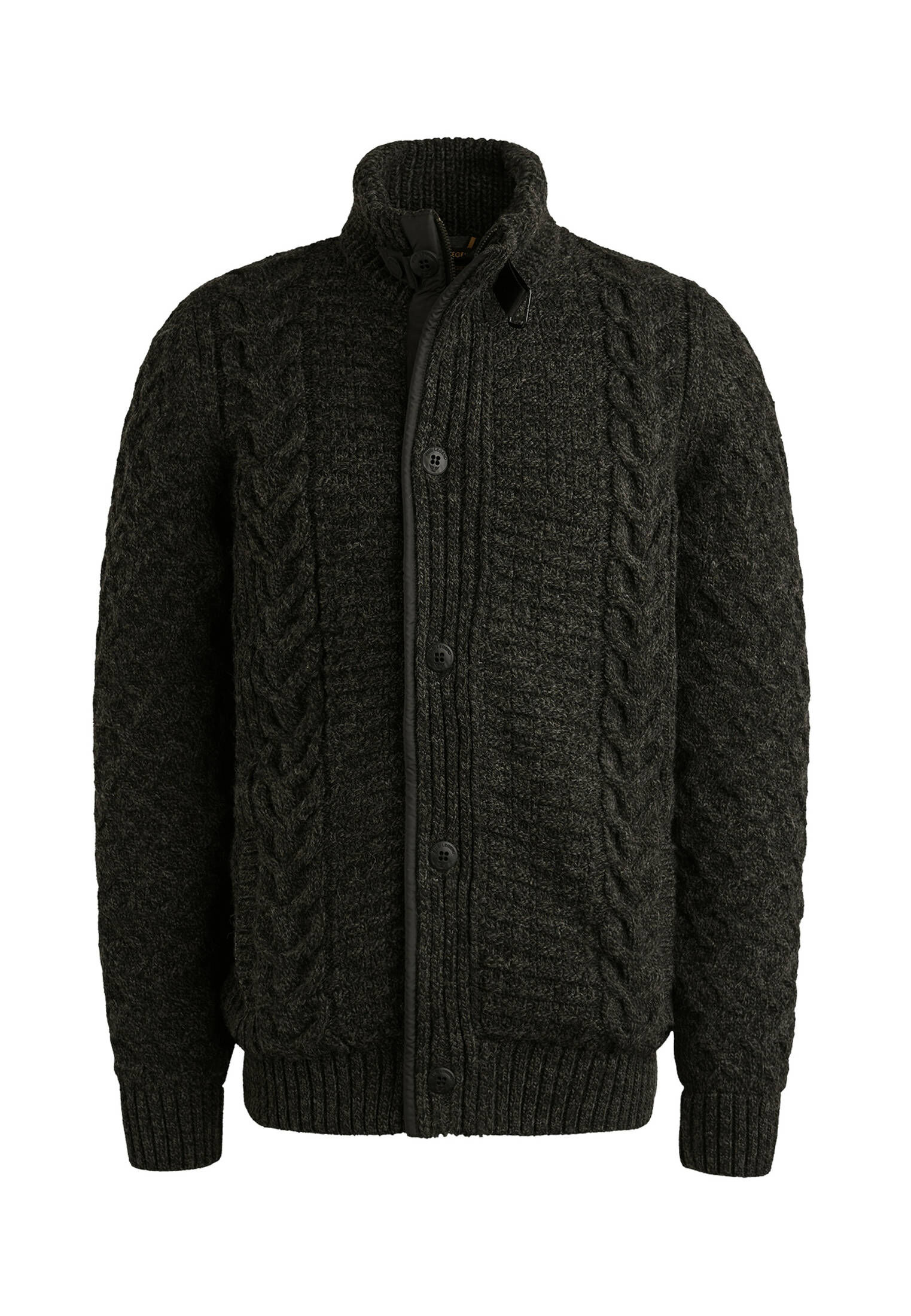 PME Legend Herren Strickjacke mit Wolle ZIP JACKET HEAVY KNIT MIXED ...