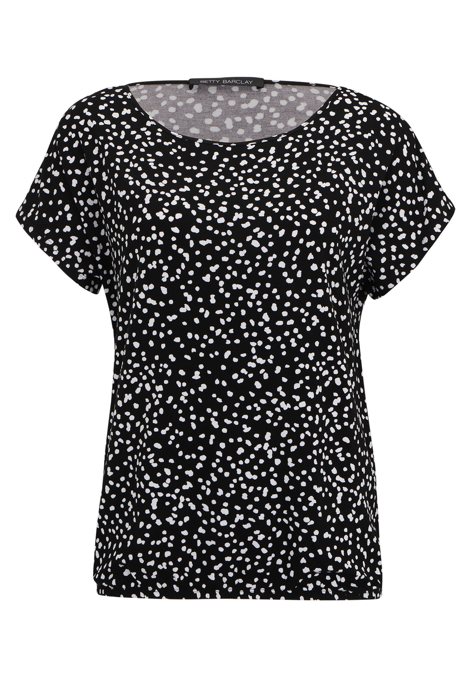 Damen Basic Shirt mit Raffung