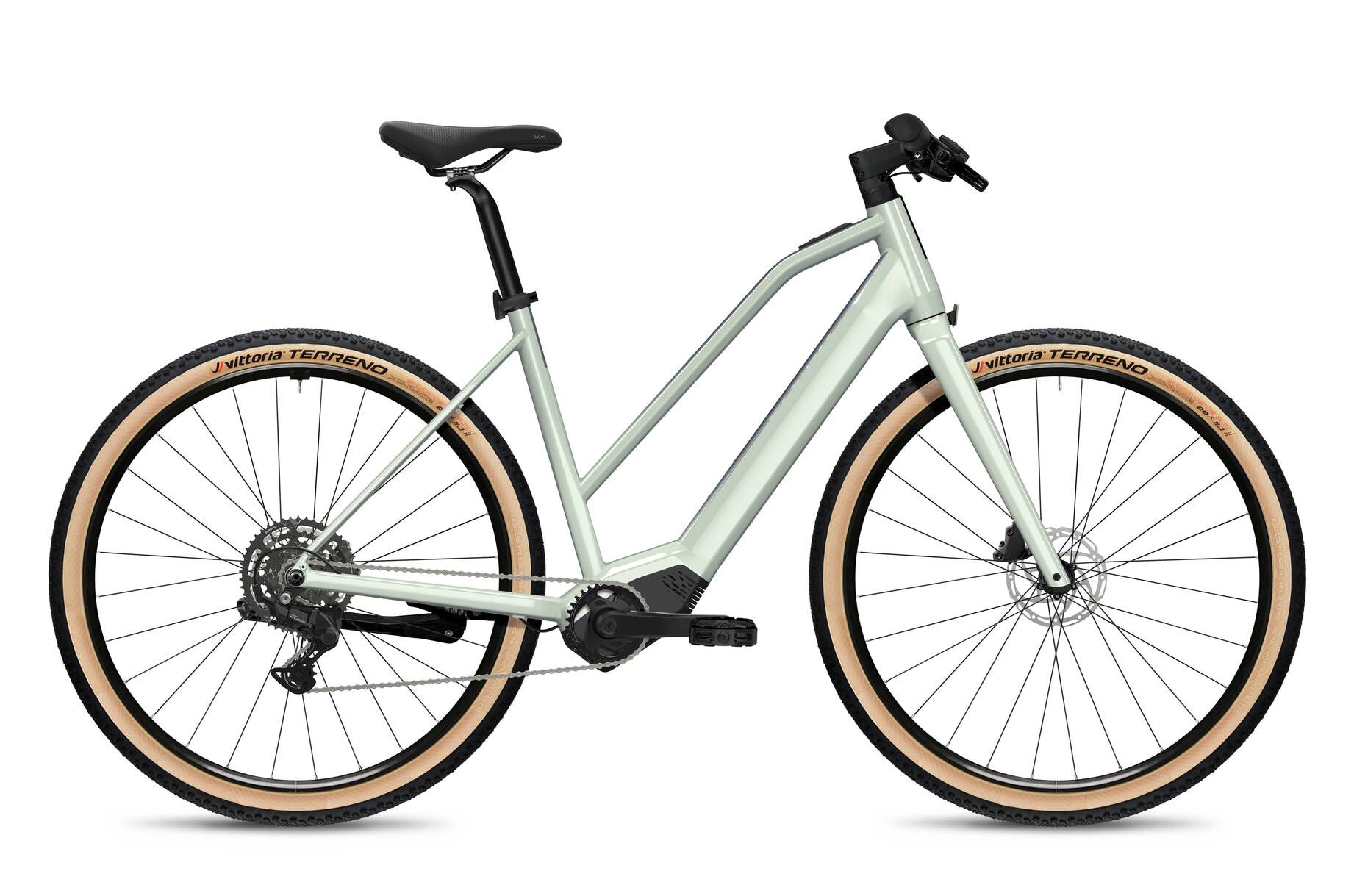 Flyer E-Bike UPSTREET SL 3.12 XC TRAPEZ Bosch Smart System Performance Line SX 400 Wh in weiß ...