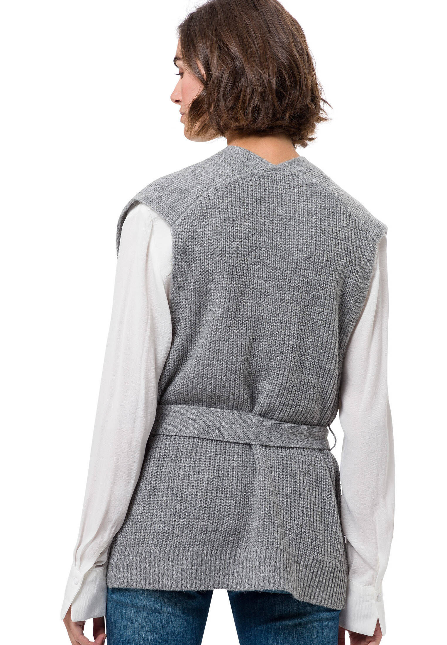 zero Damen Strickweste mit Bindegürtel kaufen | engelhorn
