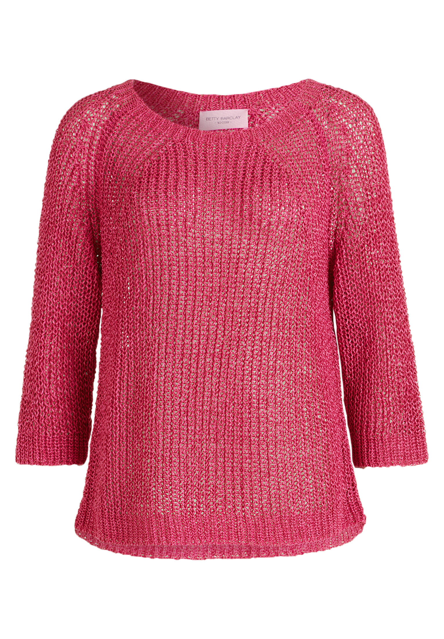 Damen Basic-Strickpullover mit Strickdetails