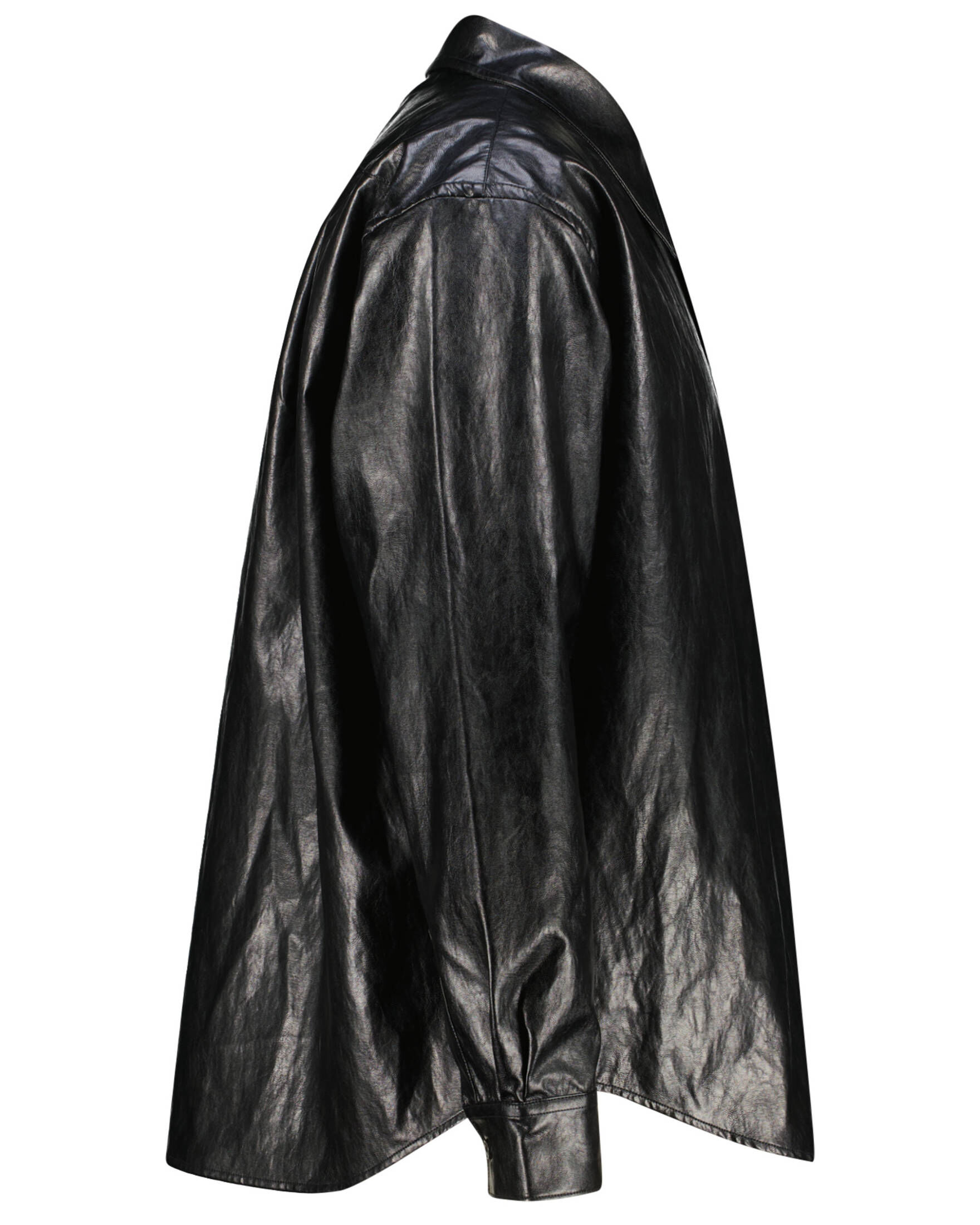 Herren Kunstleder-Hemd COCO 70S SHIRT