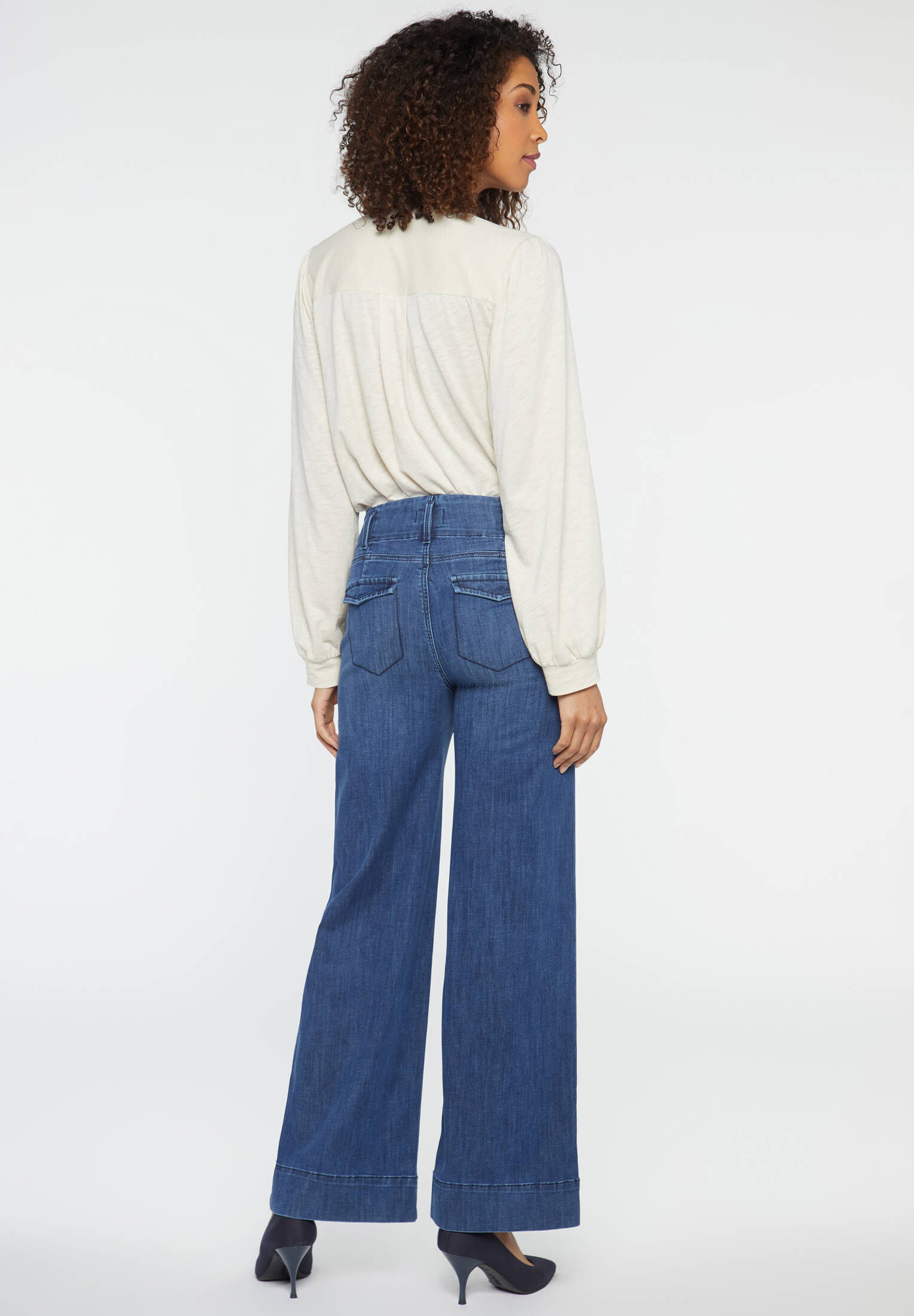 Damen Jeans High Mona Wide Leg Trouser