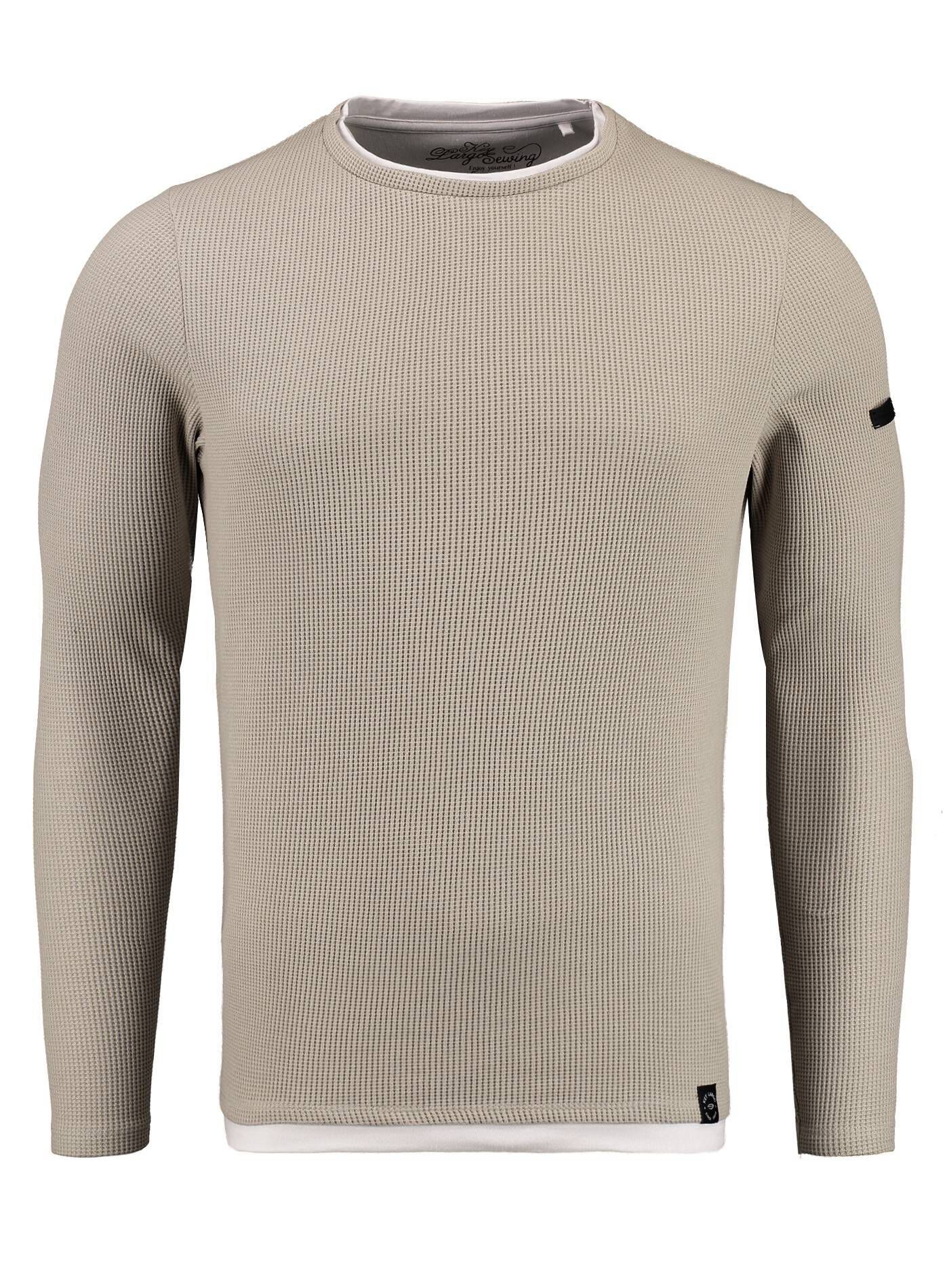 Key Largo Herren Longsleeve MSW STEFANO ROUND in grau kaufen | engelhorn