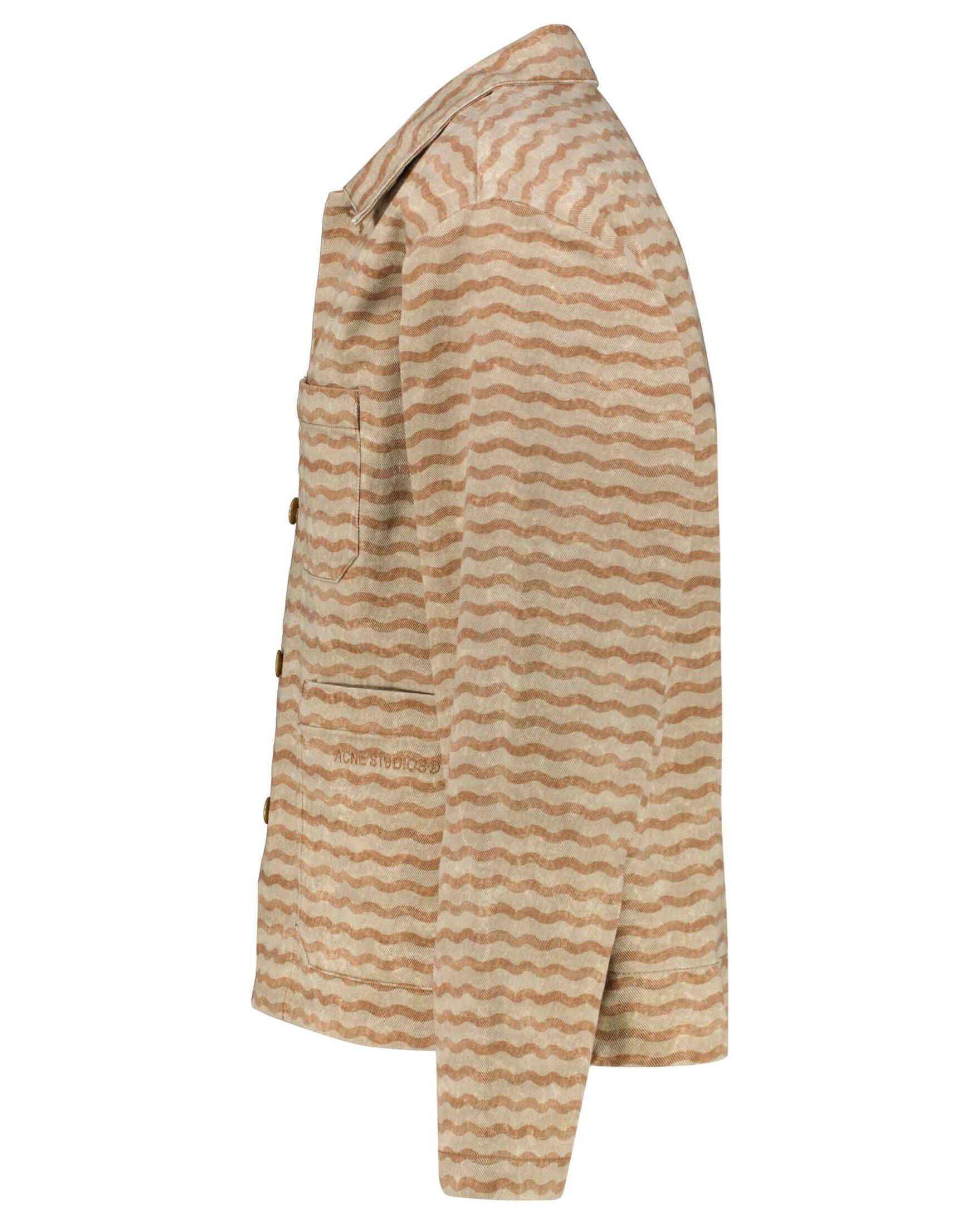 Herren Jeansjacke OKEY WAVE PRINT