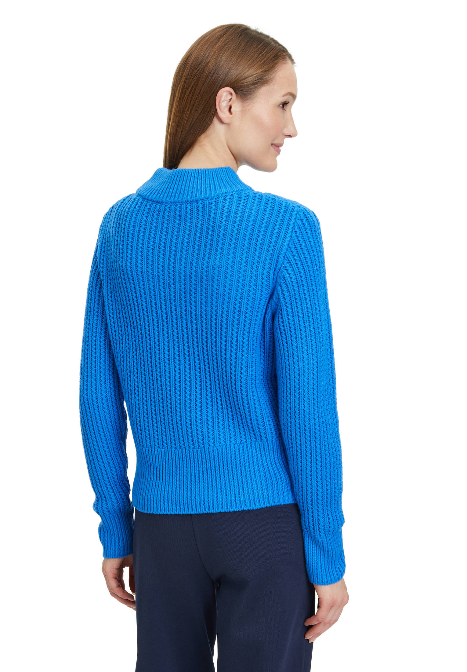 Damen Grobstrick-Pullover mit Struktur