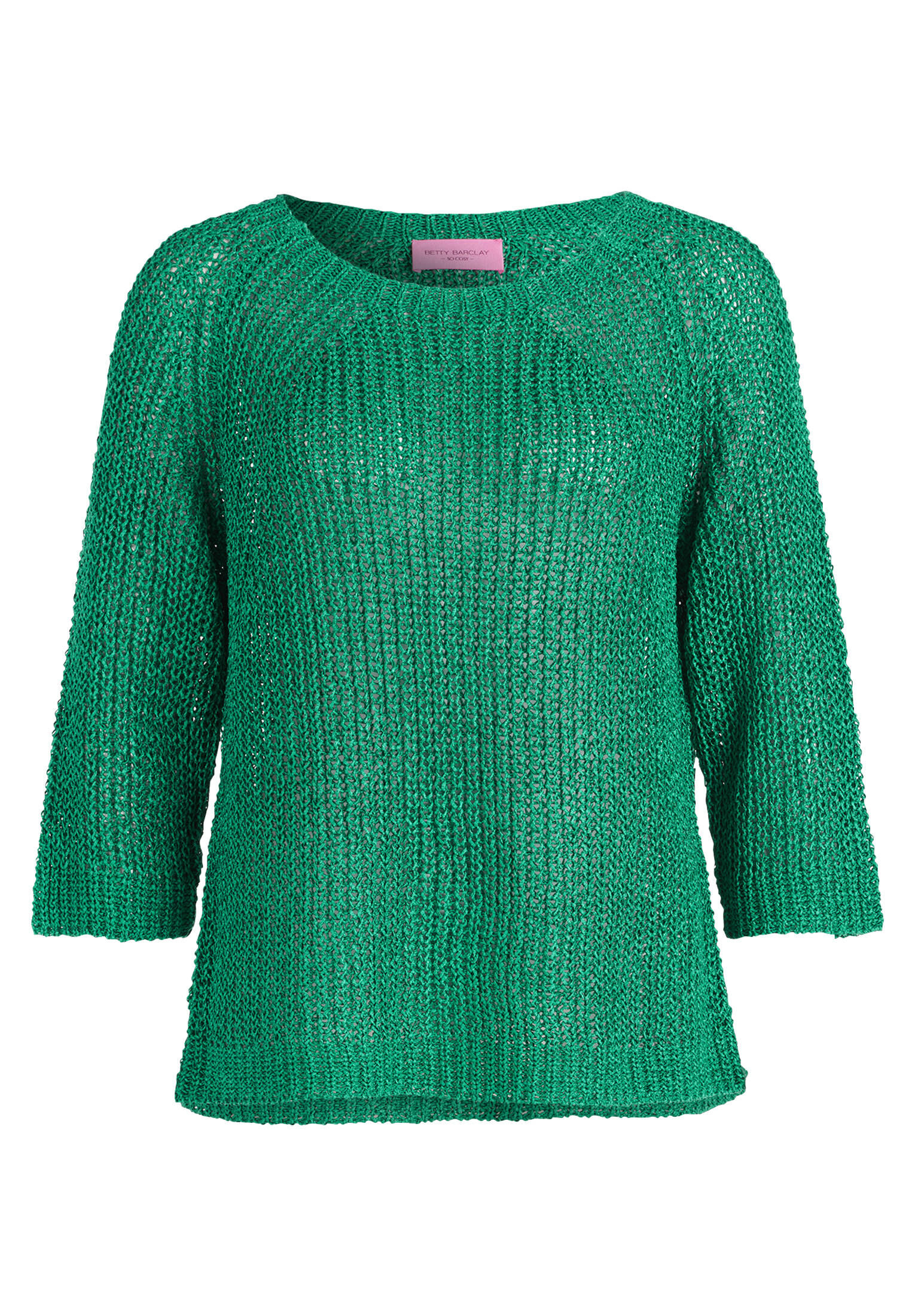 Damen Basic-Strickpullover mit Strickdetails