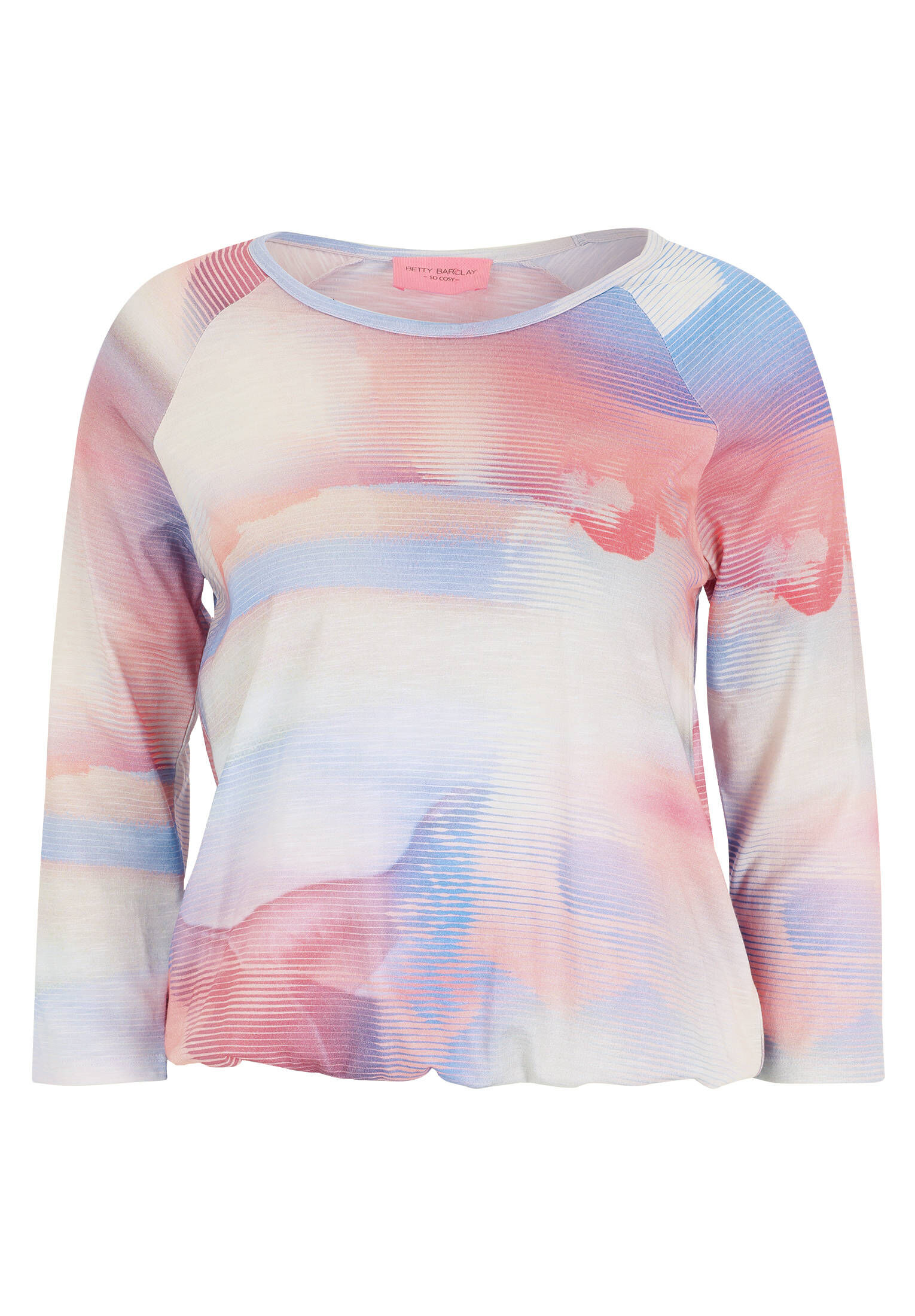 Damen Printshirt mit elastischem Bund