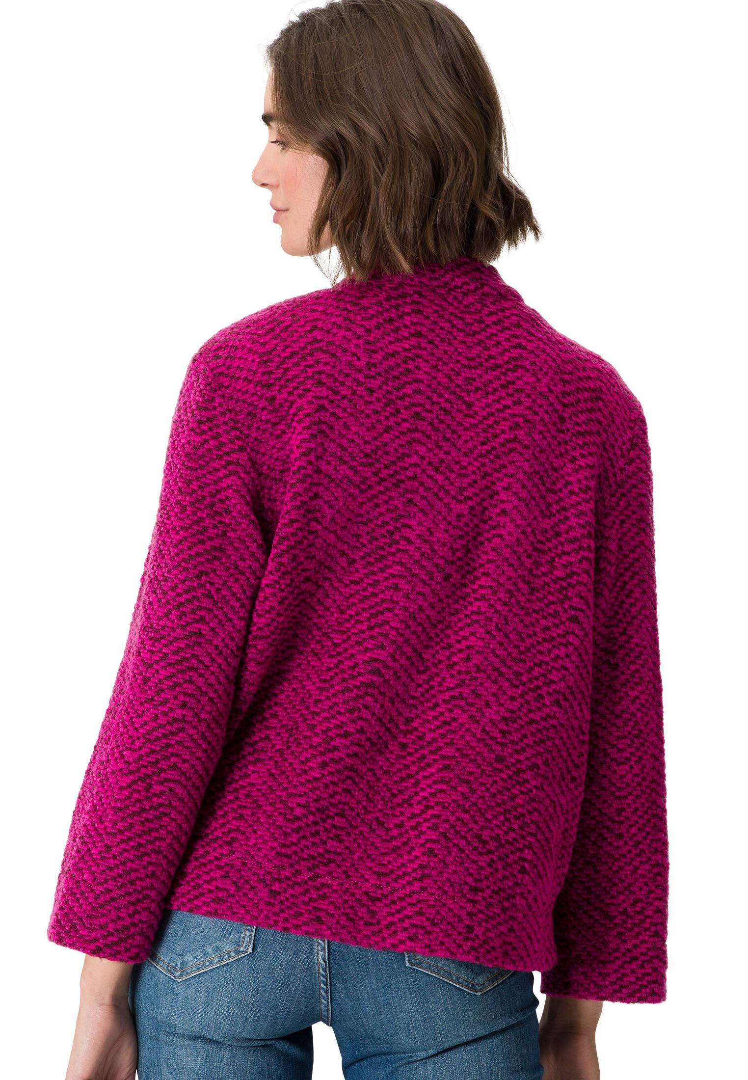 Damen Sweatjacke mit Stehkragen