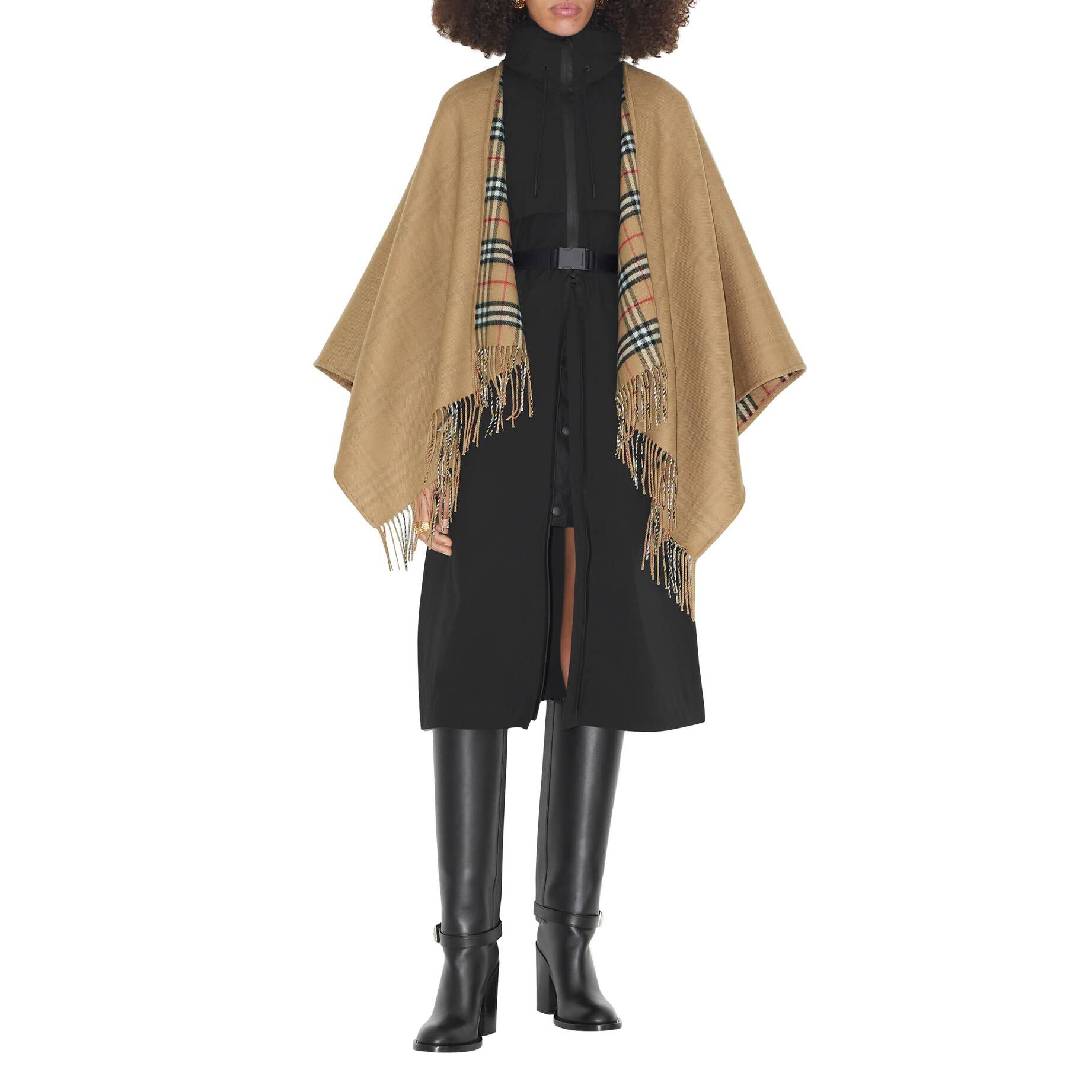 Damen Poncho aus Wolle