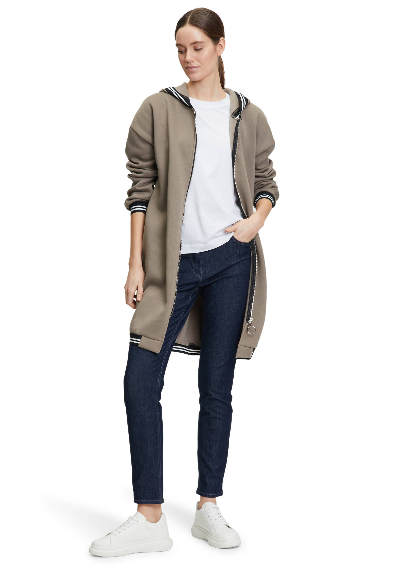 Amber & June Damen Sweatmantel mit Kapuze Relaxed Fit kaufen | engelhorn