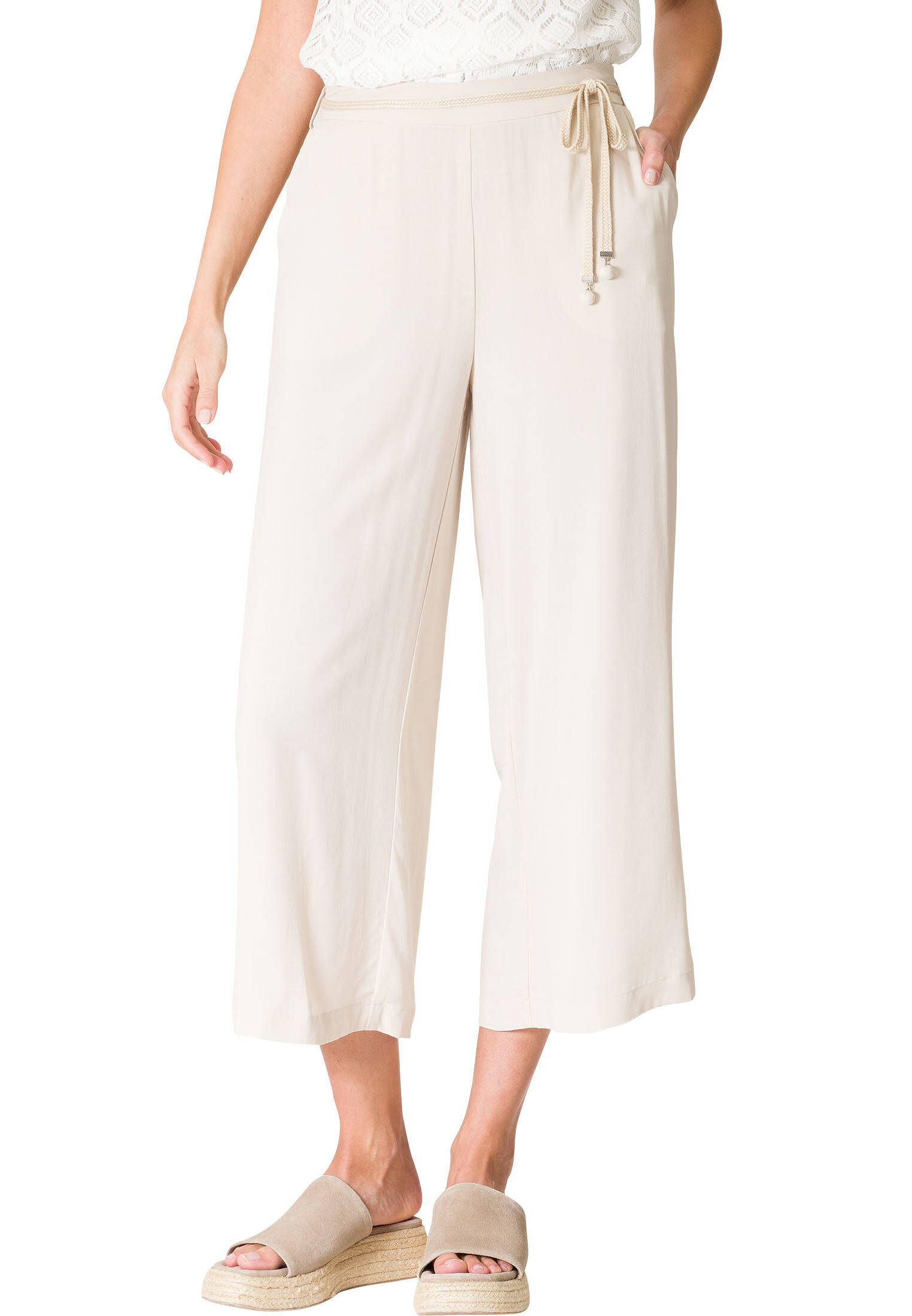 Damen Culotte mit Gürtel