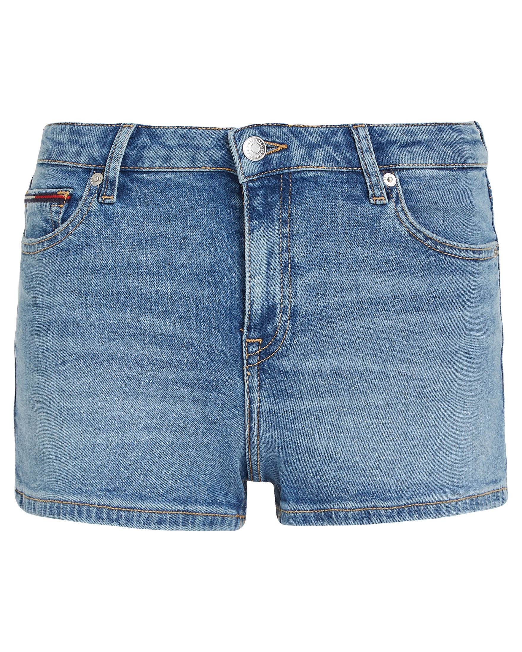 Tommy Jeans Damen Jeansshorts NORA MR SKINNY SHORT Skinny Fit in blau ...
