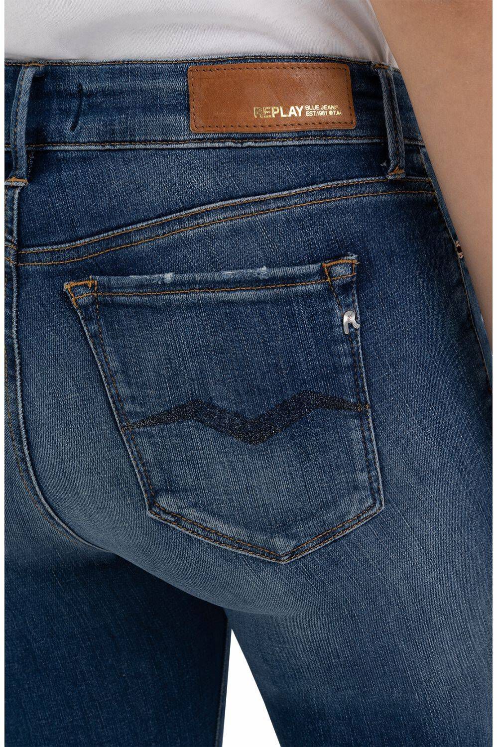 Replay Damen Jeans LUZIEN Skinny FIt in blau kaufen | engelhorn