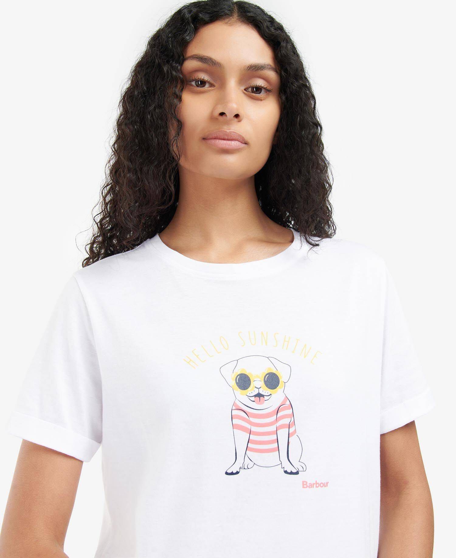 Barbour Damen T-Shirt ADDISON TEE in Weiß kaufen | engelhorn