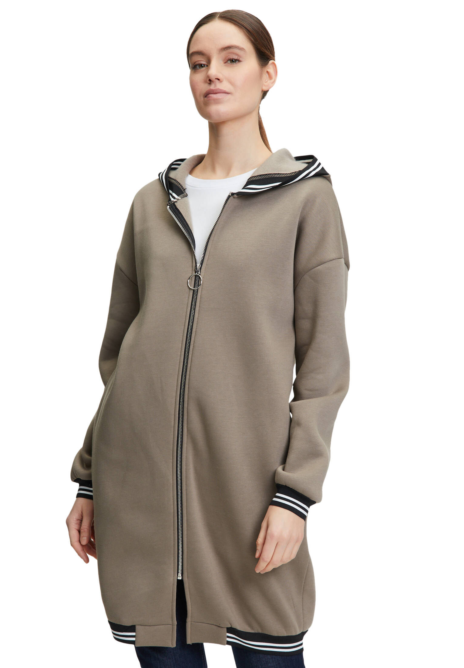 Amber & June Damen Sweatmantel mit Kapuze Relaxed Fit kaufen | engelhorn