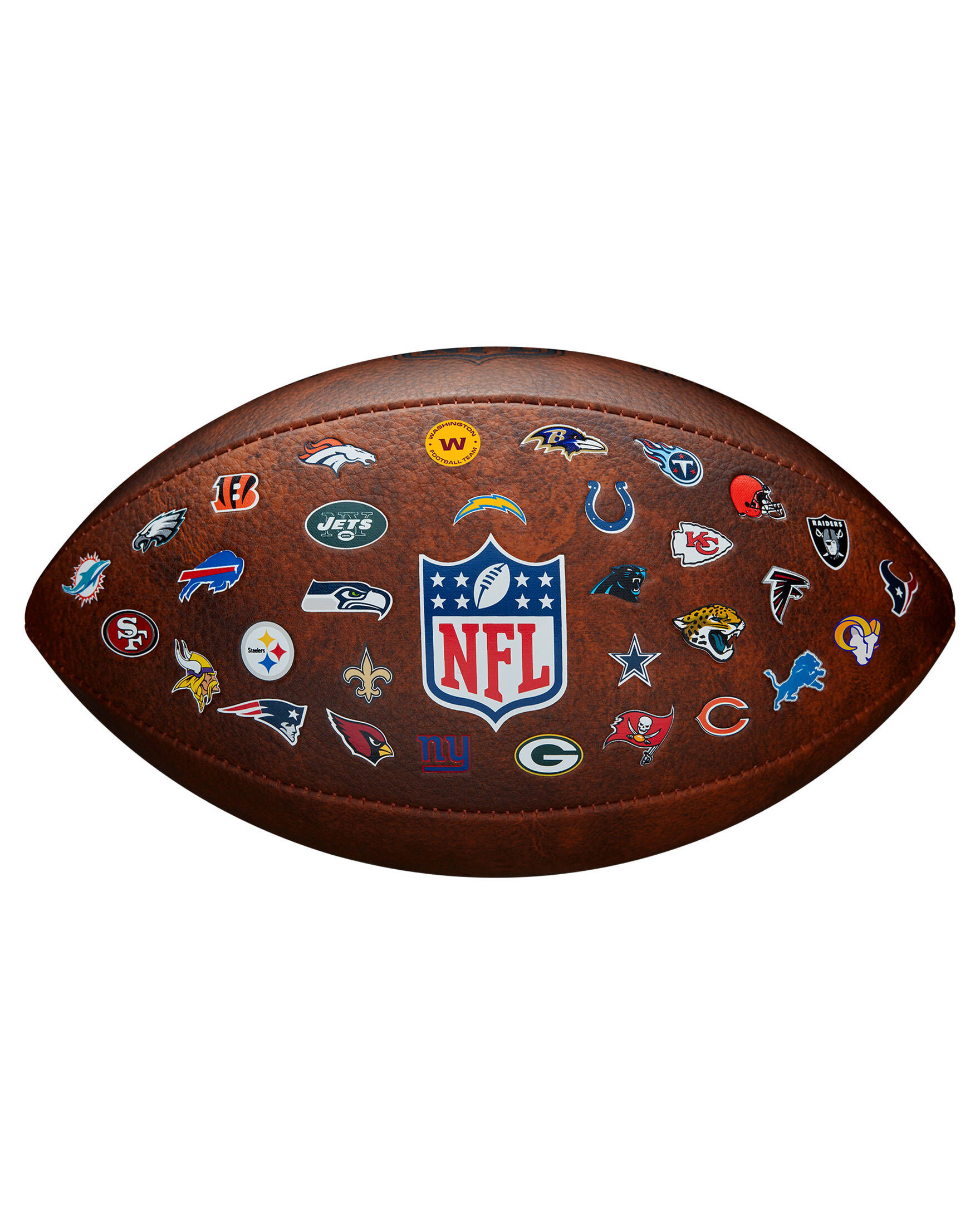 American Football Ball NFL OFF THROWBACK 32 TEAM LOGO