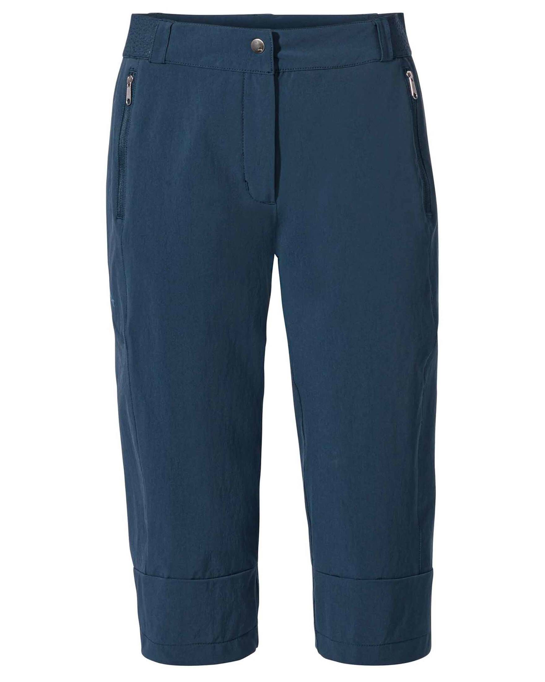 VAUDE Damen Wanderhose WO FARLEY STRETCH CAPRI III, DUSTY in blau ...
