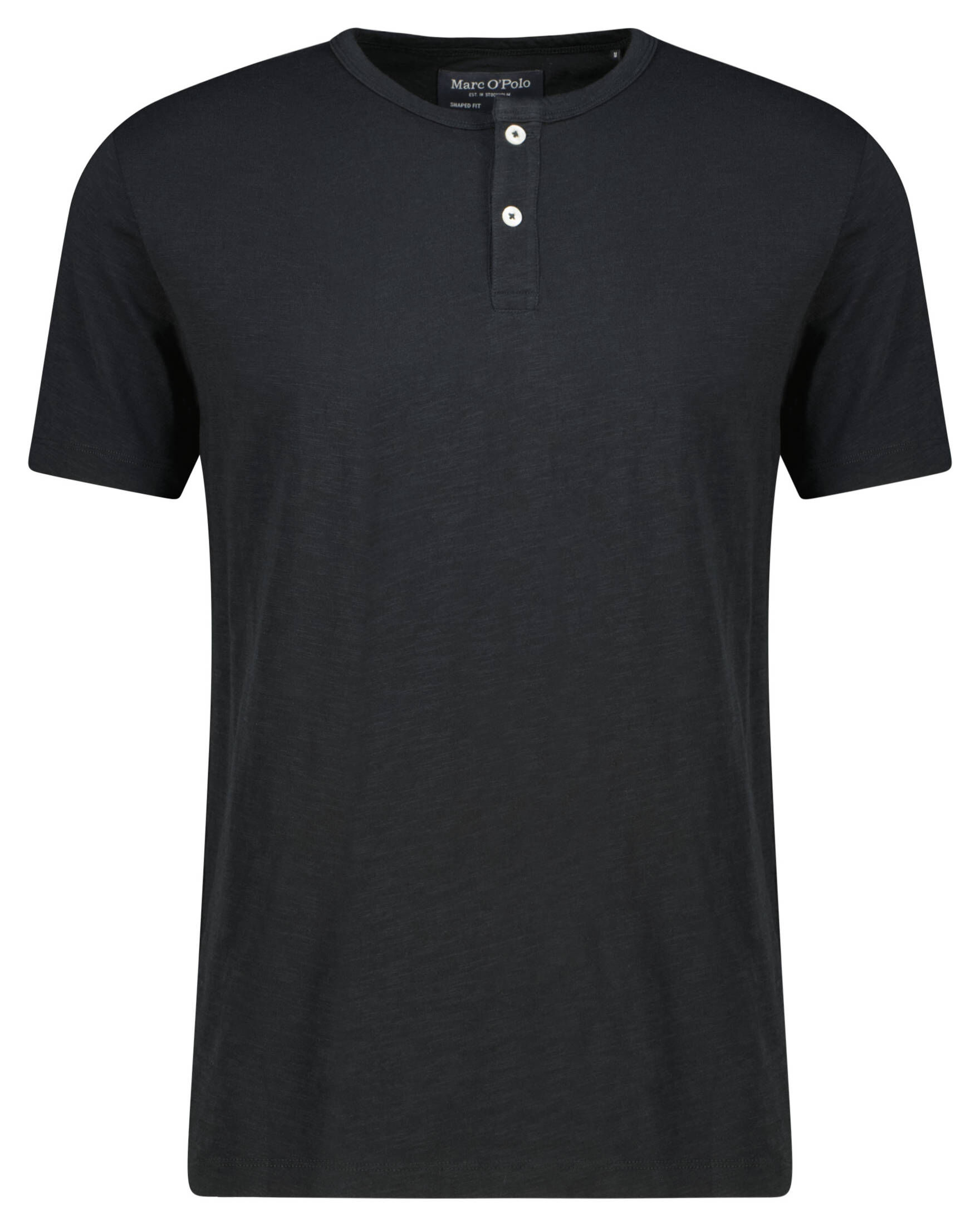 Herren T-Shirt HENLEY aus Slub-Jersey Shaped Fit