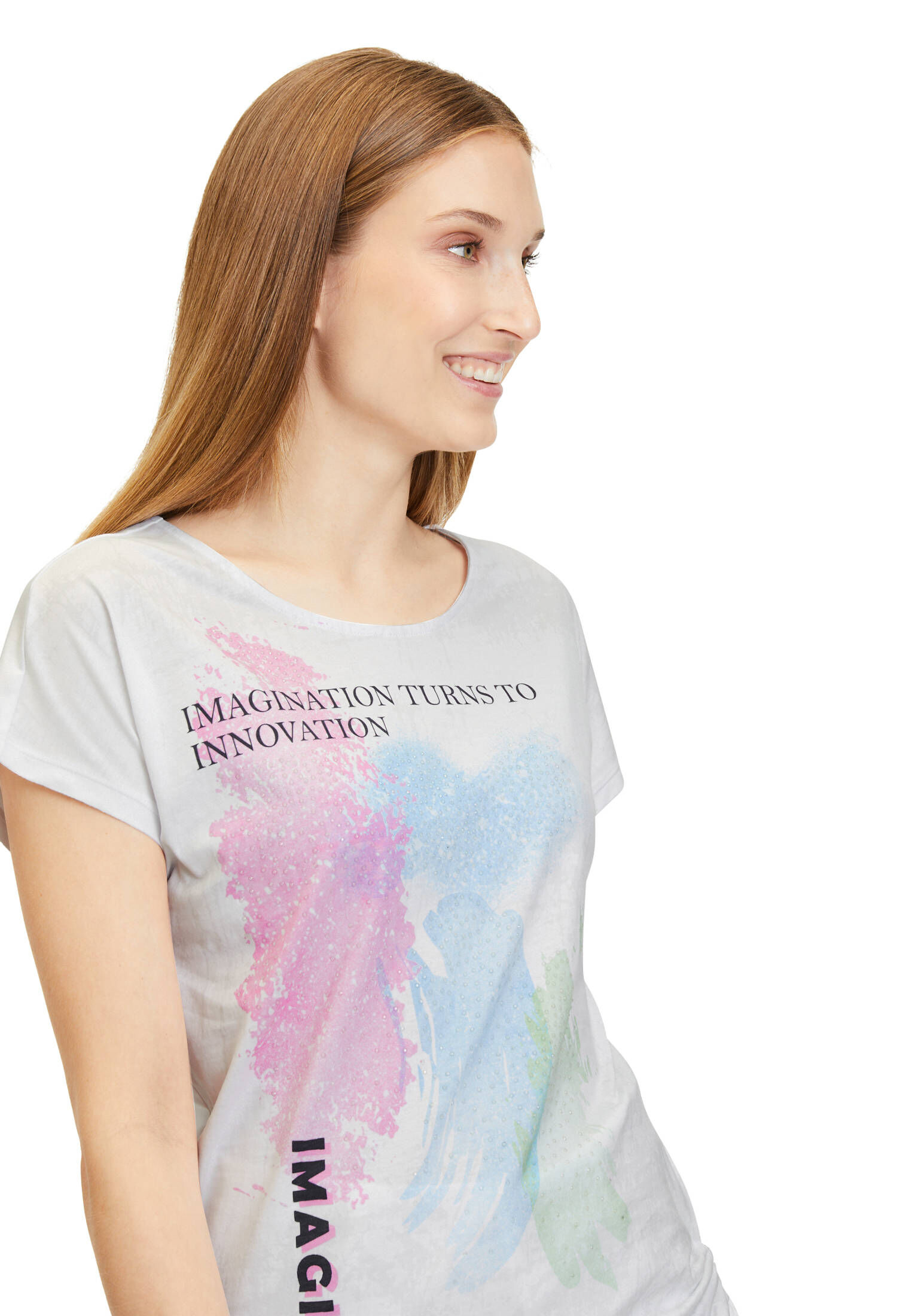 Damen Printshirt mit Tunnelzug